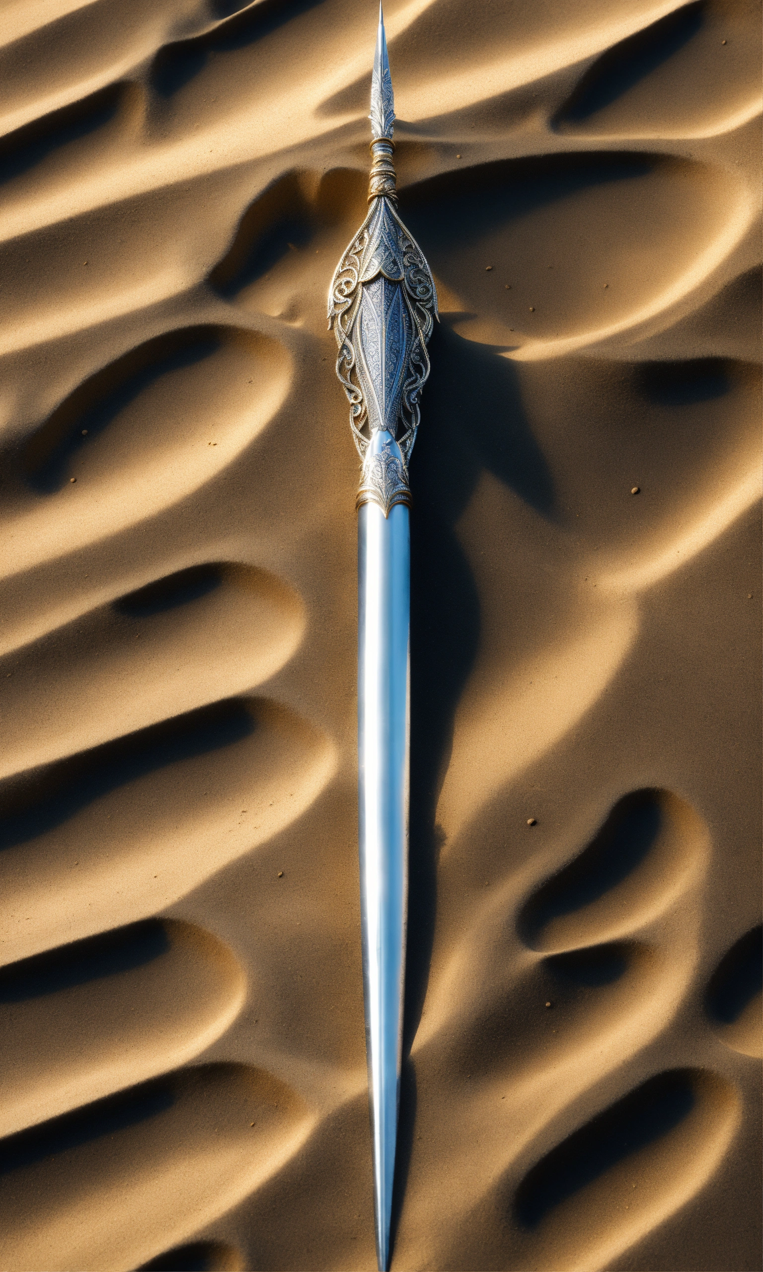 Lexica - 8k, picture of a narrow and delicate toothed spear with sharp ...