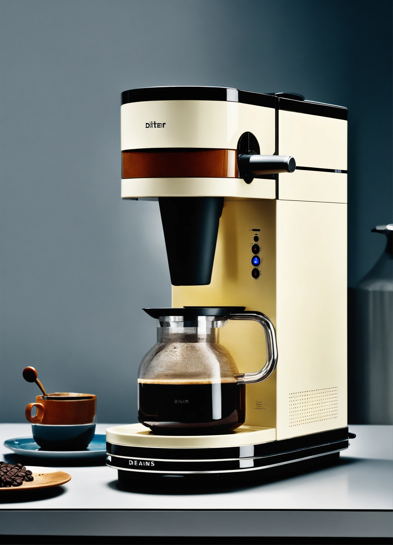 Lexica - A surreal coffee maker designed by Dieter Rams. Product ad ...