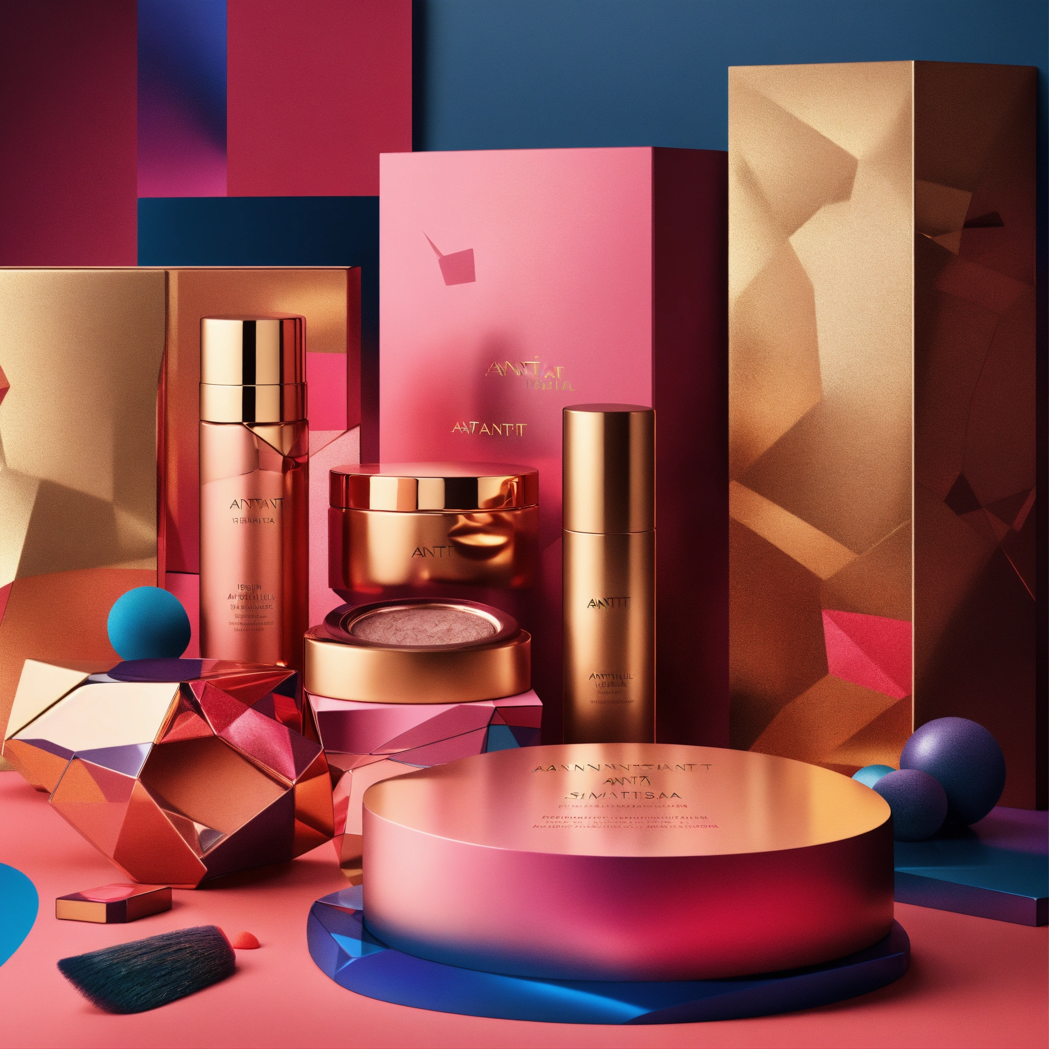 Lexica - Imagine abstract packaging for high-end cosmetics products ...