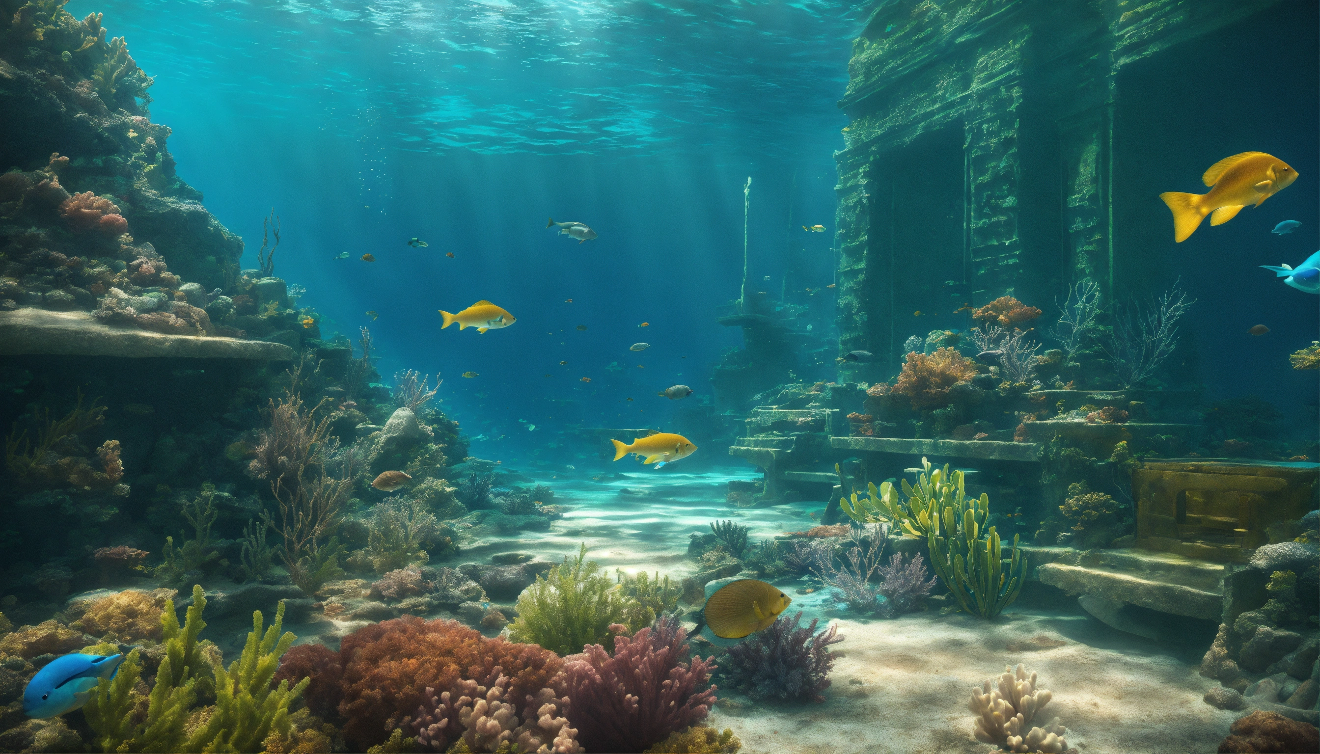 Lexica - Atlantis underwater exploration photorealistic rendering ...
