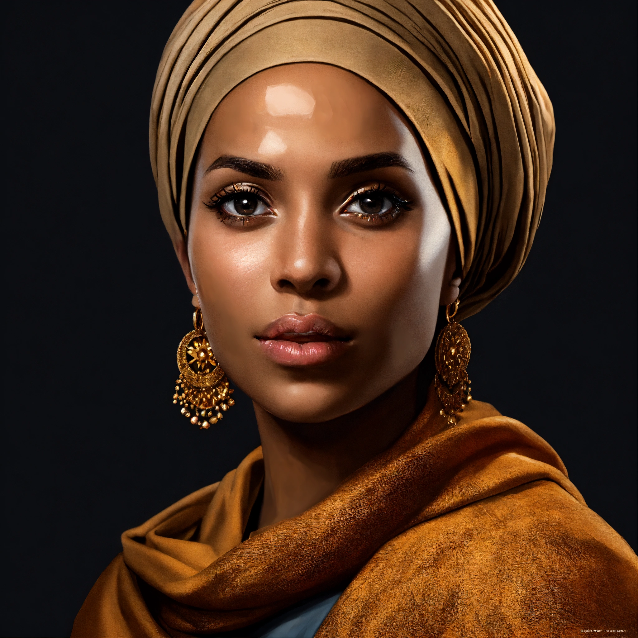 Lexica - Create a photorealistic self-portrait of Ilhan Omar black ...