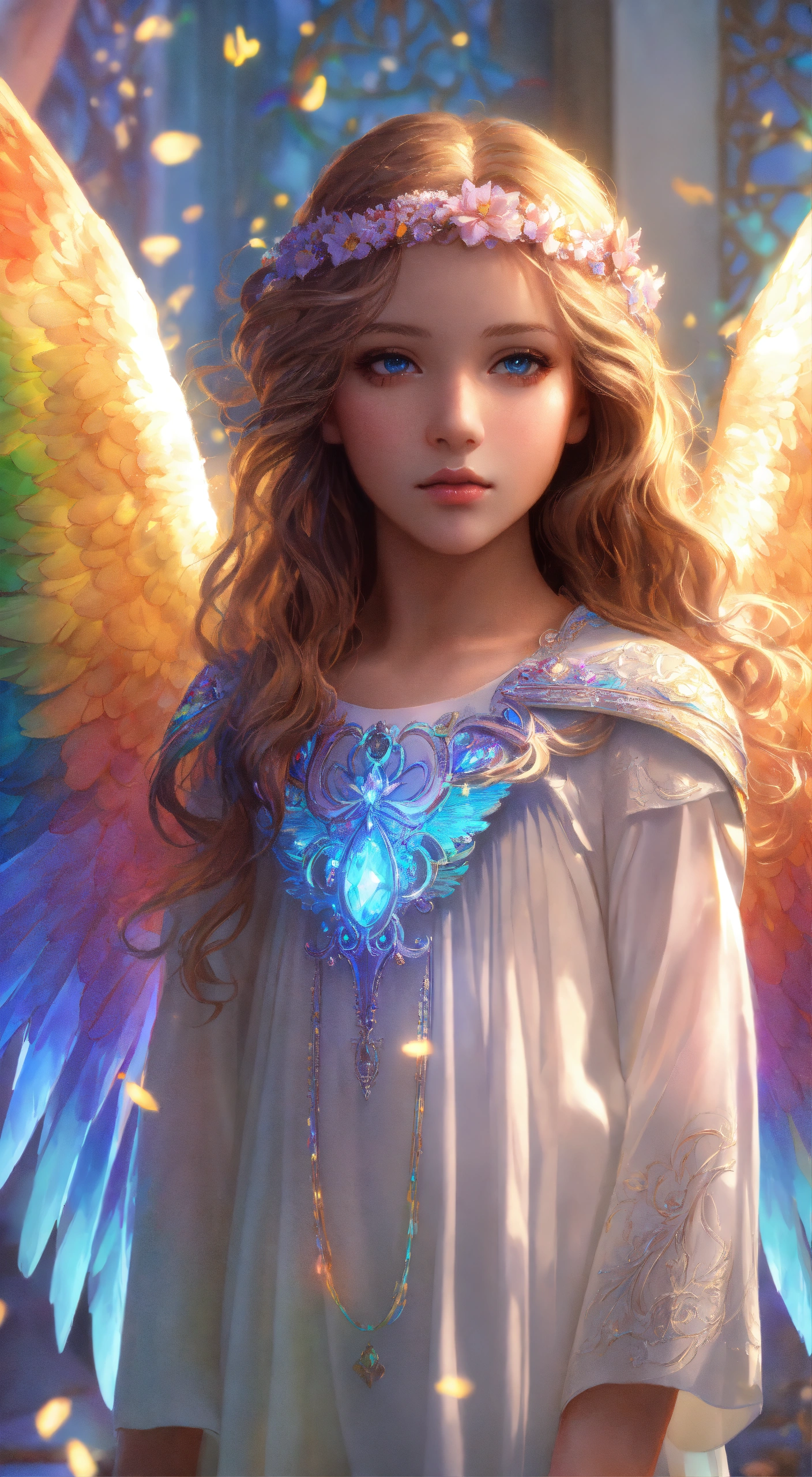 Lexica - Angel girl, 8-year-old woman, beautiful and perfect, detailed ...