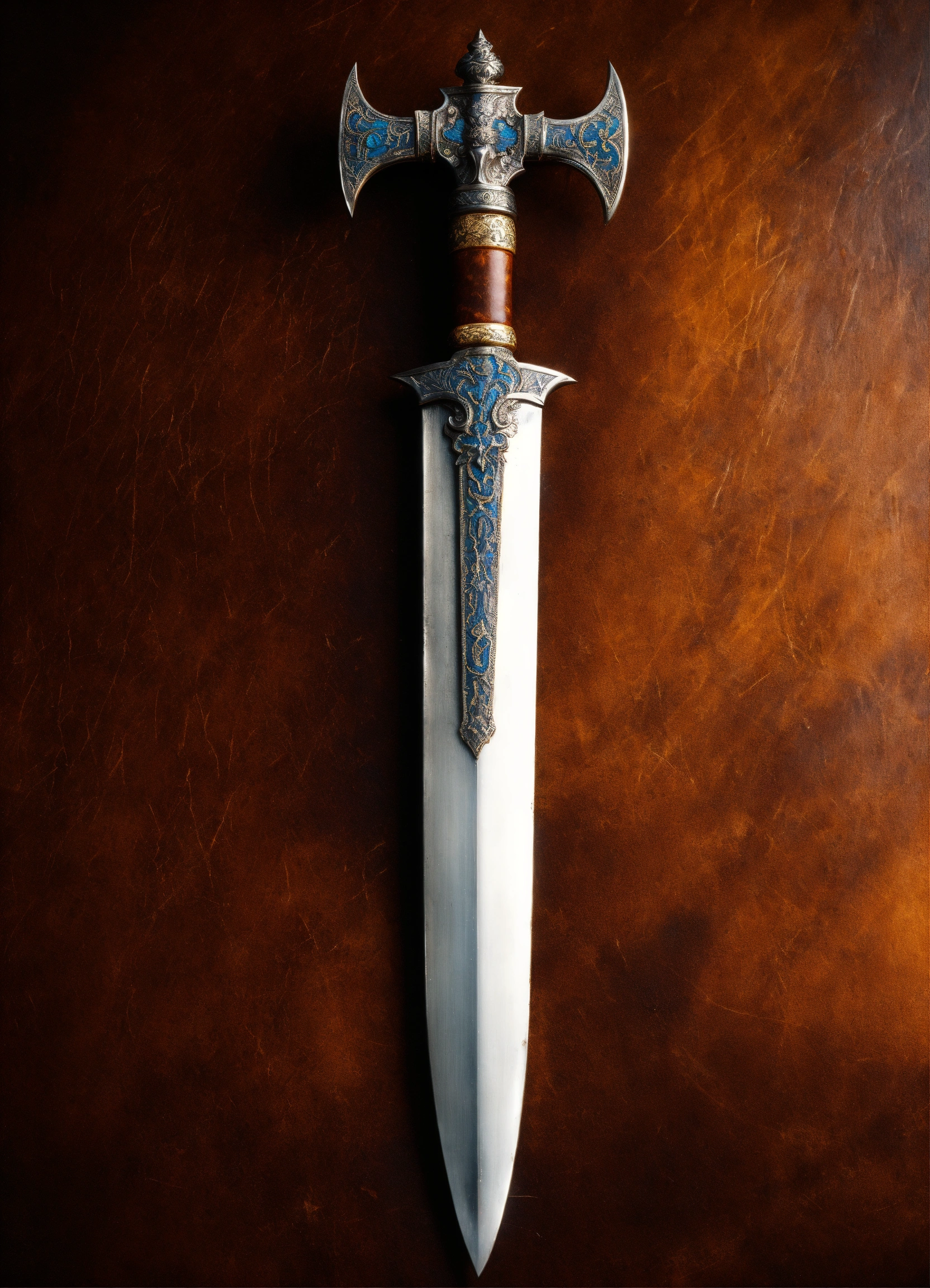 Lexica - Cursed dagger with old leather wrapped around the hilt. The dagger is made out of bone