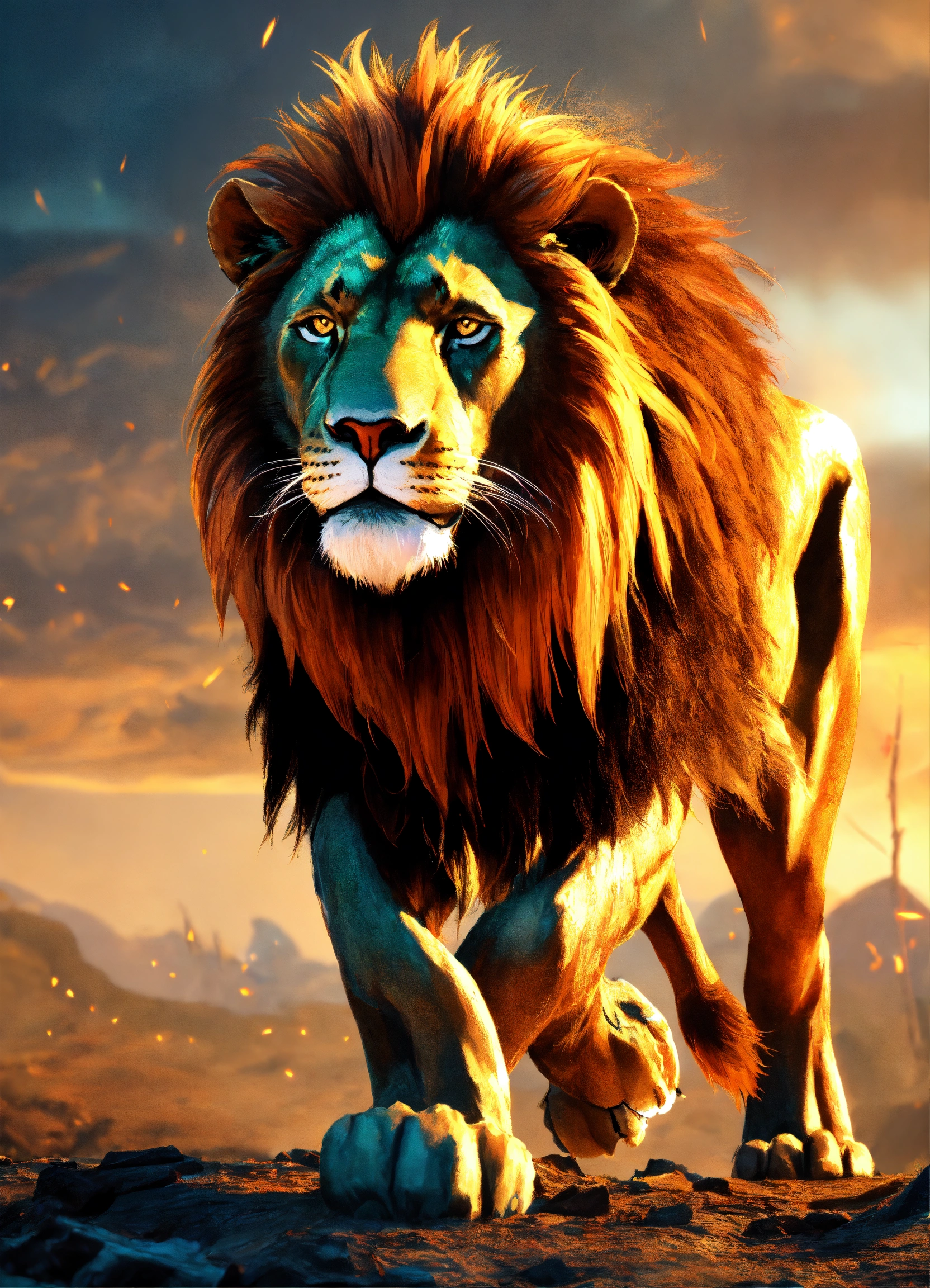 Lexica - Humanoid lio, war lion, machingun lion, destroyer lion, hd, 4K ...