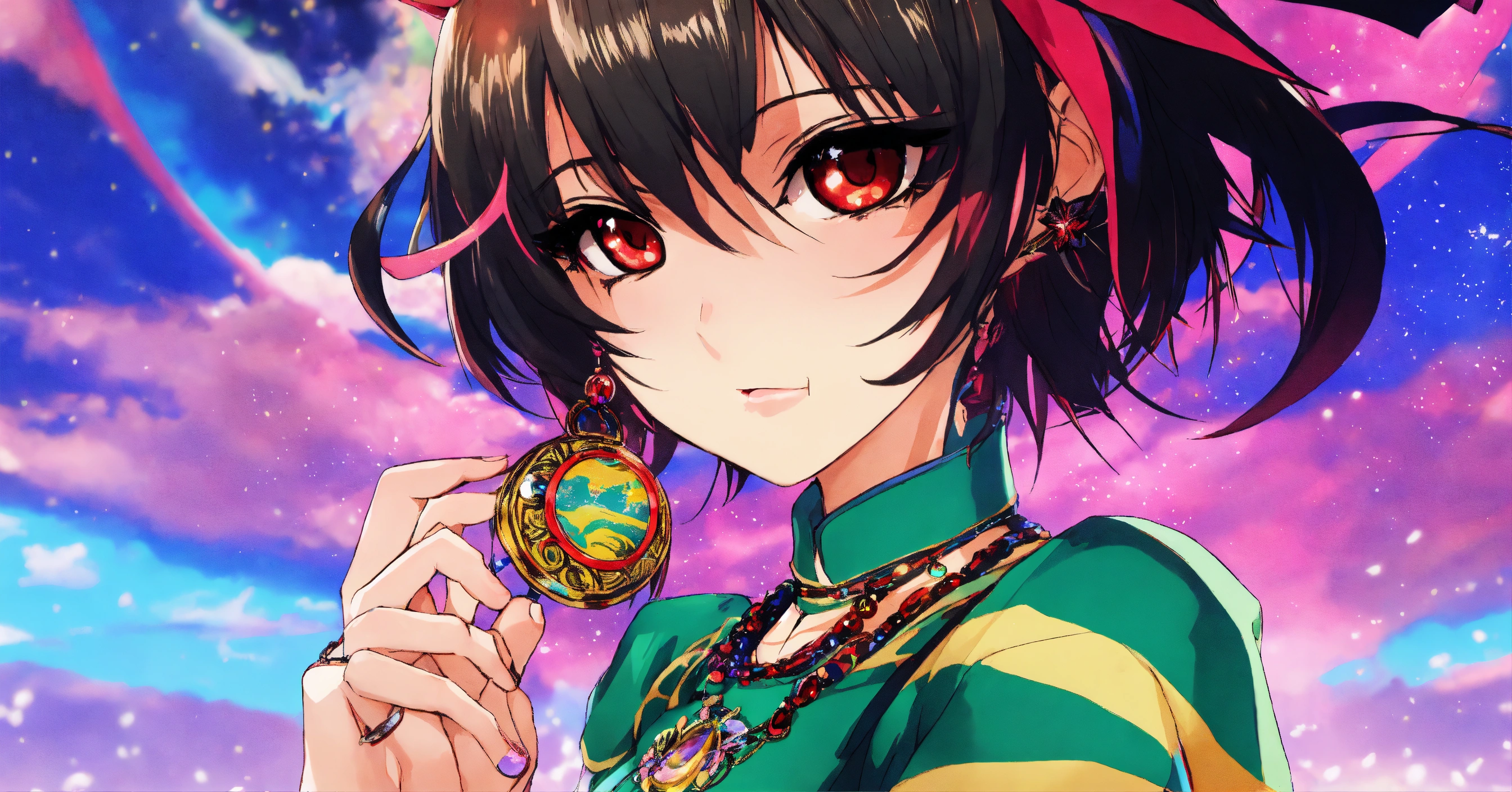 Lexica - A Magical transgender girl with emo cut black hair, bangs that ...