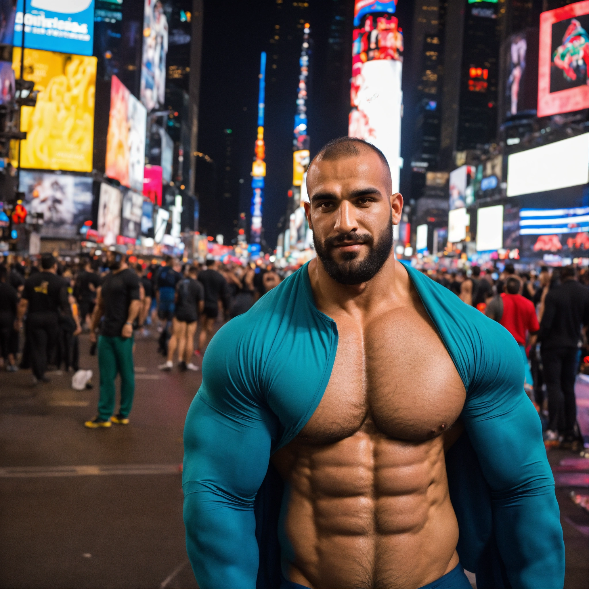 Lexica - 30-year-old hairy Algerian man with big muscles, big ...