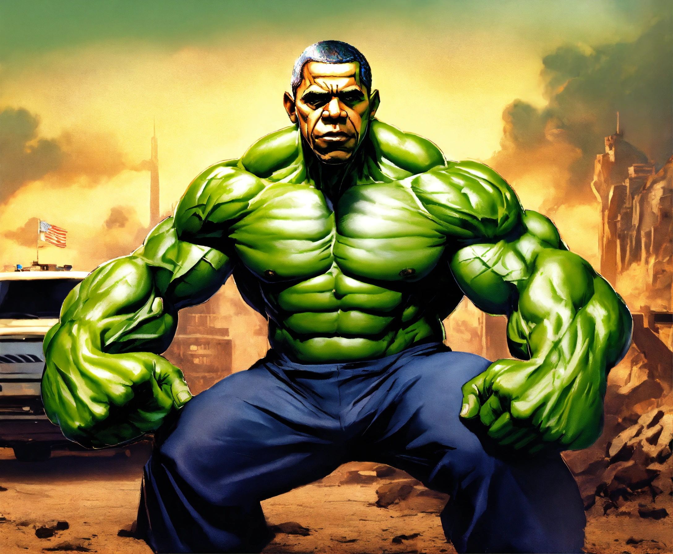 Lexica - Obama hulk