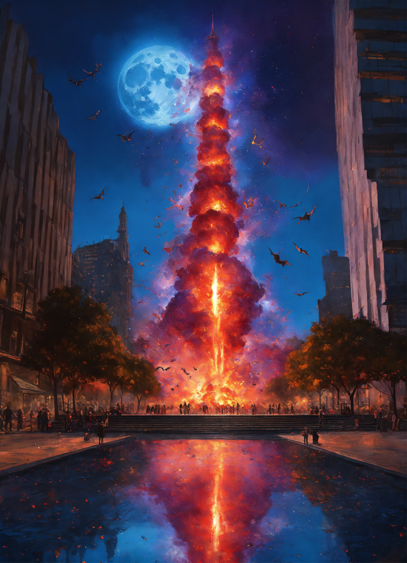 Lexica - All glassblowing superrealism style big high tower in the ...