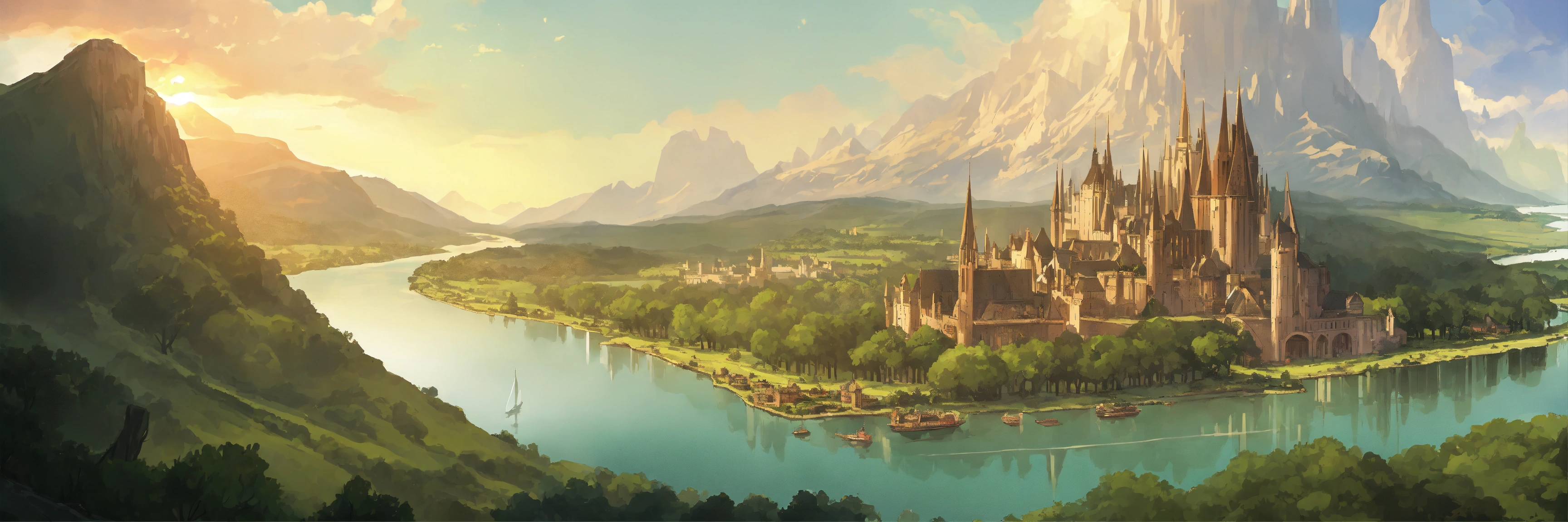 Lexica - Fantasy Setting, massive sprawling elven city, with towers ...