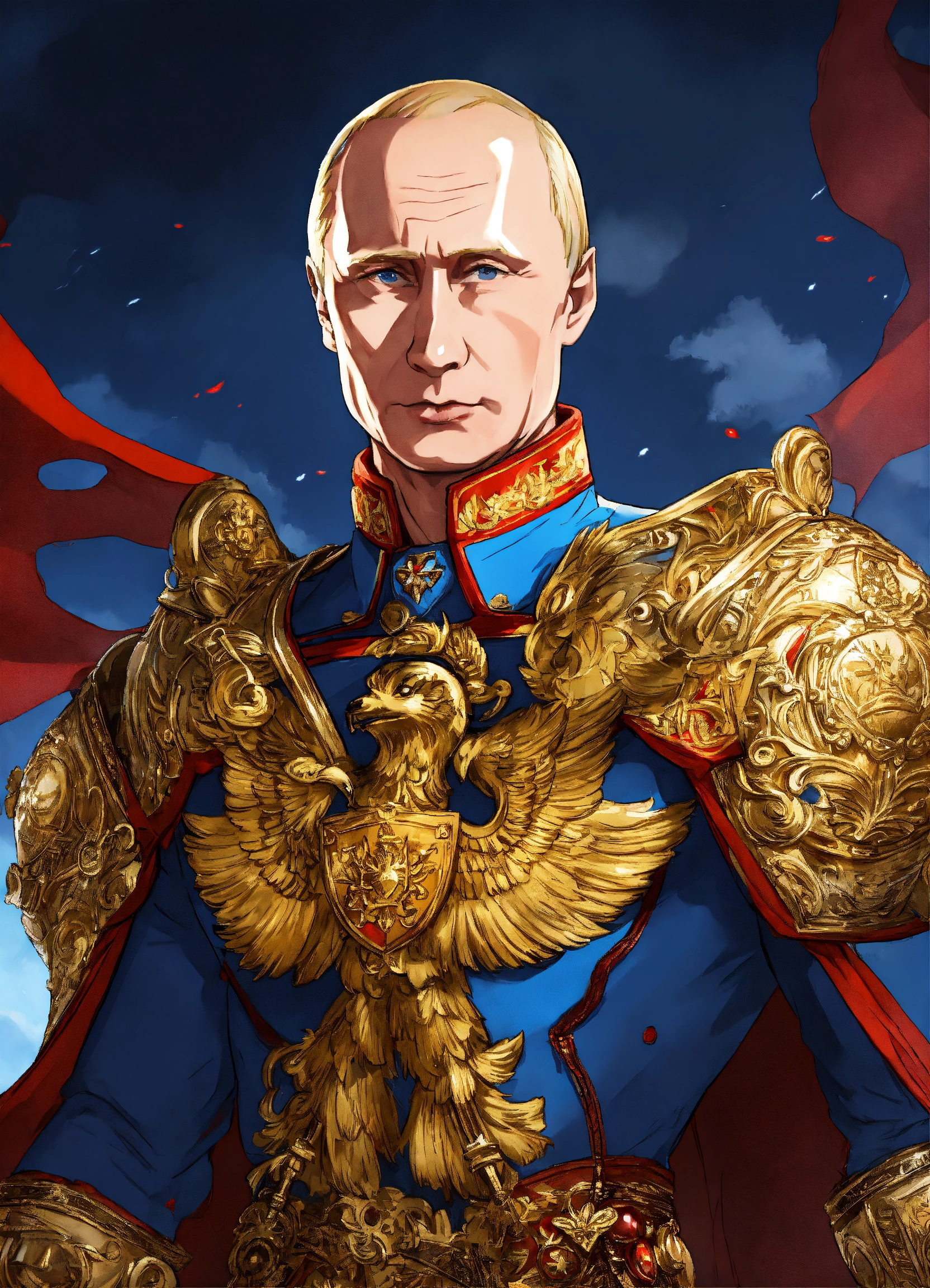 Lexica - Vladimir Putin as Russia's hero anime