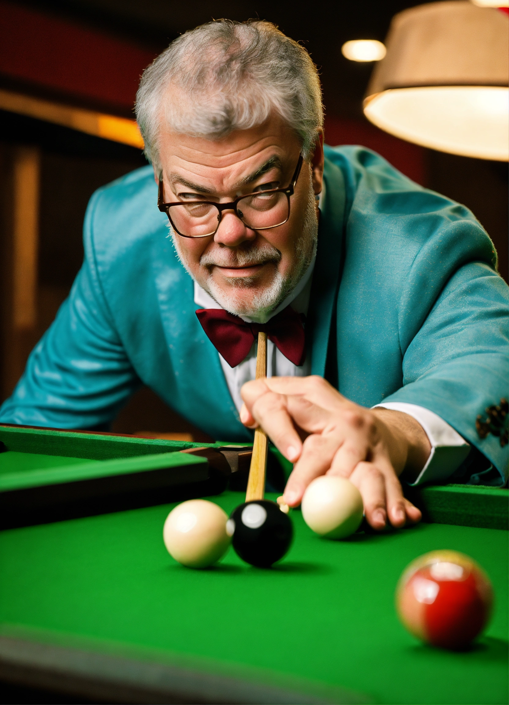 Lexica - Matthew Kelly wearing glasses upside down, oversized bow tie ...