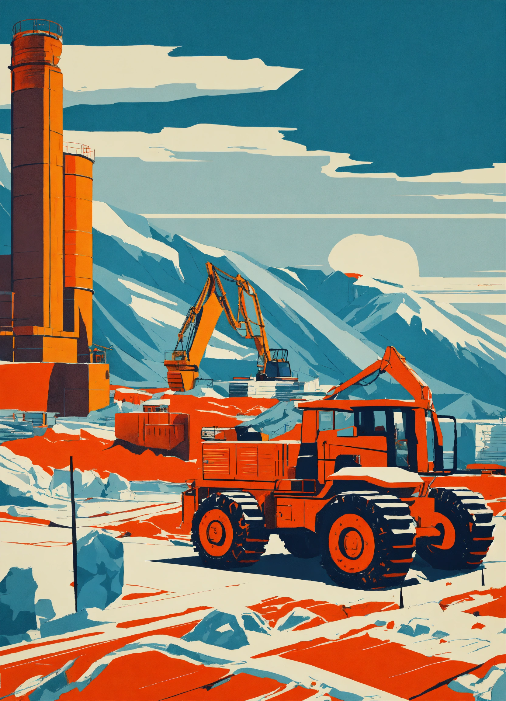 Lexica - Brutal Soviet poster of constructivism, beautiful russia ...