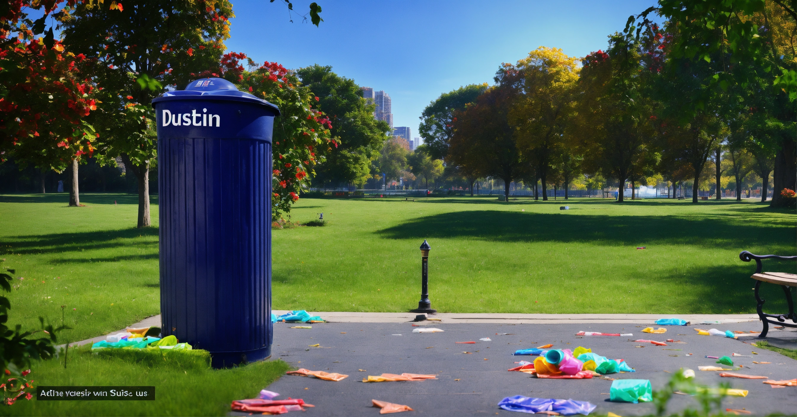 Lexica - Create a picture of a dustbin where it was written "dustbin ...