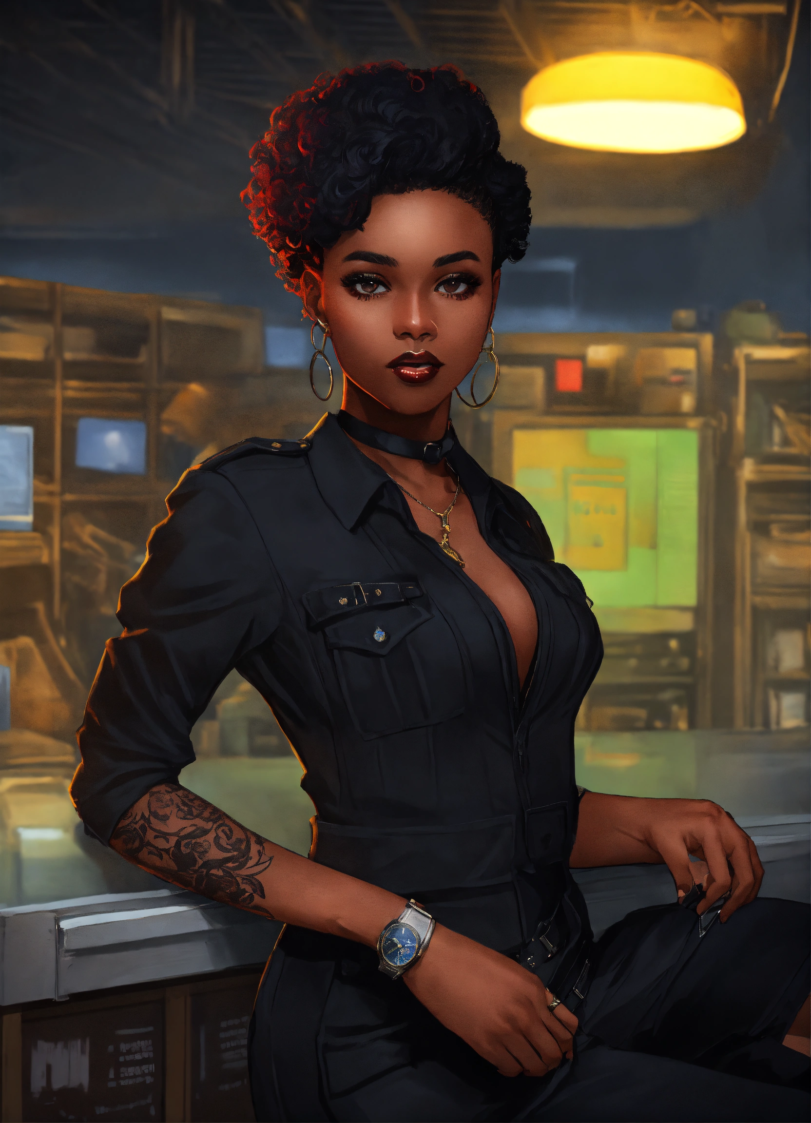 Lexica - Agent Tom, an 23 year old, goth, black female who works for a ...