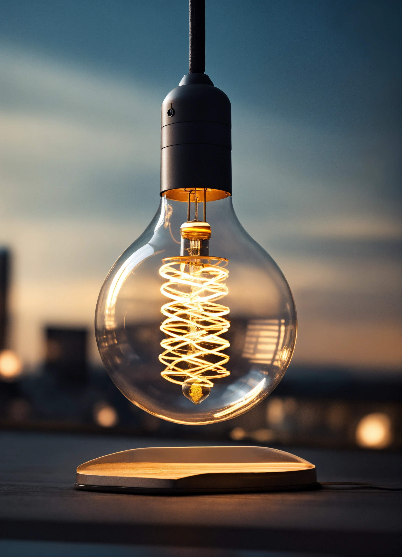 Lexica - A futuristic light bulb (hint), elegant, ultracontemporary ...