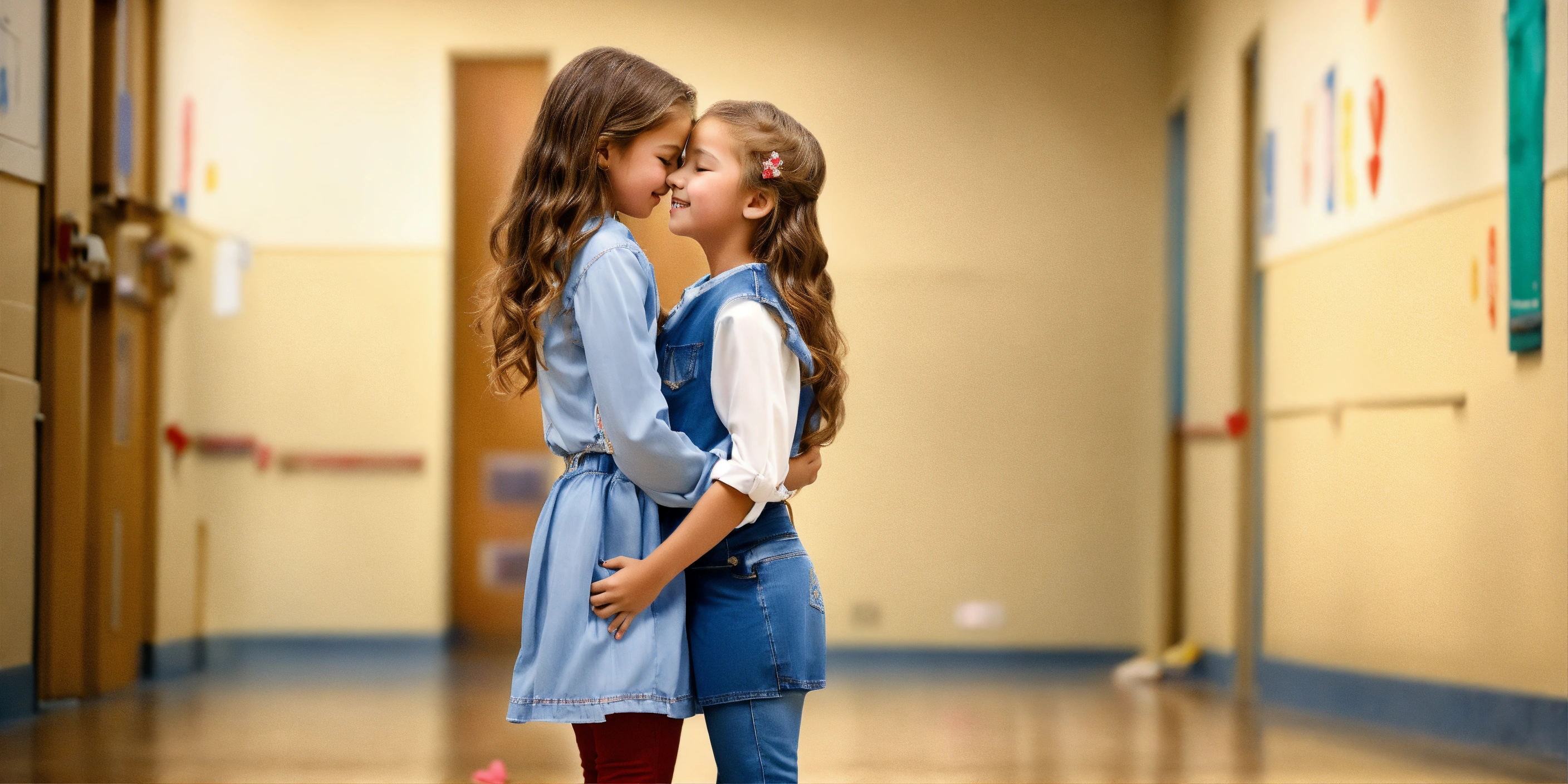 Lexica A 10 Year Old Girl Dressed Dressed In Blue Jeans And A Casual