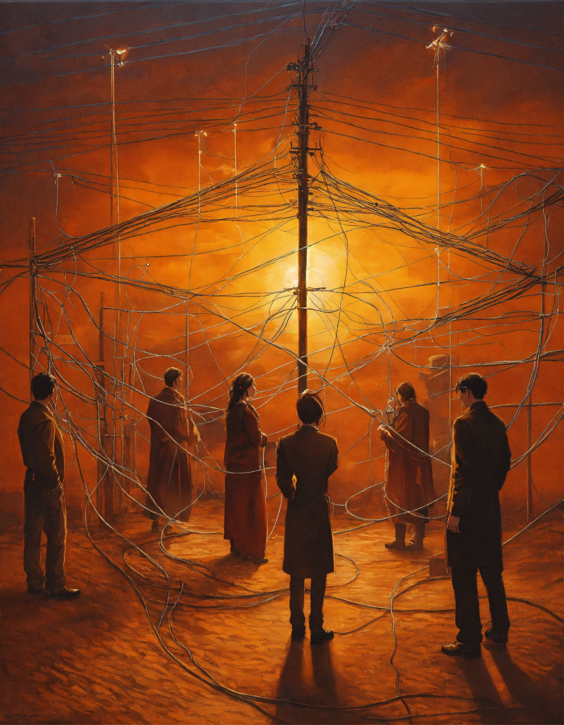 Lexica - A system of spiritual energetic entanglement. Several people ...