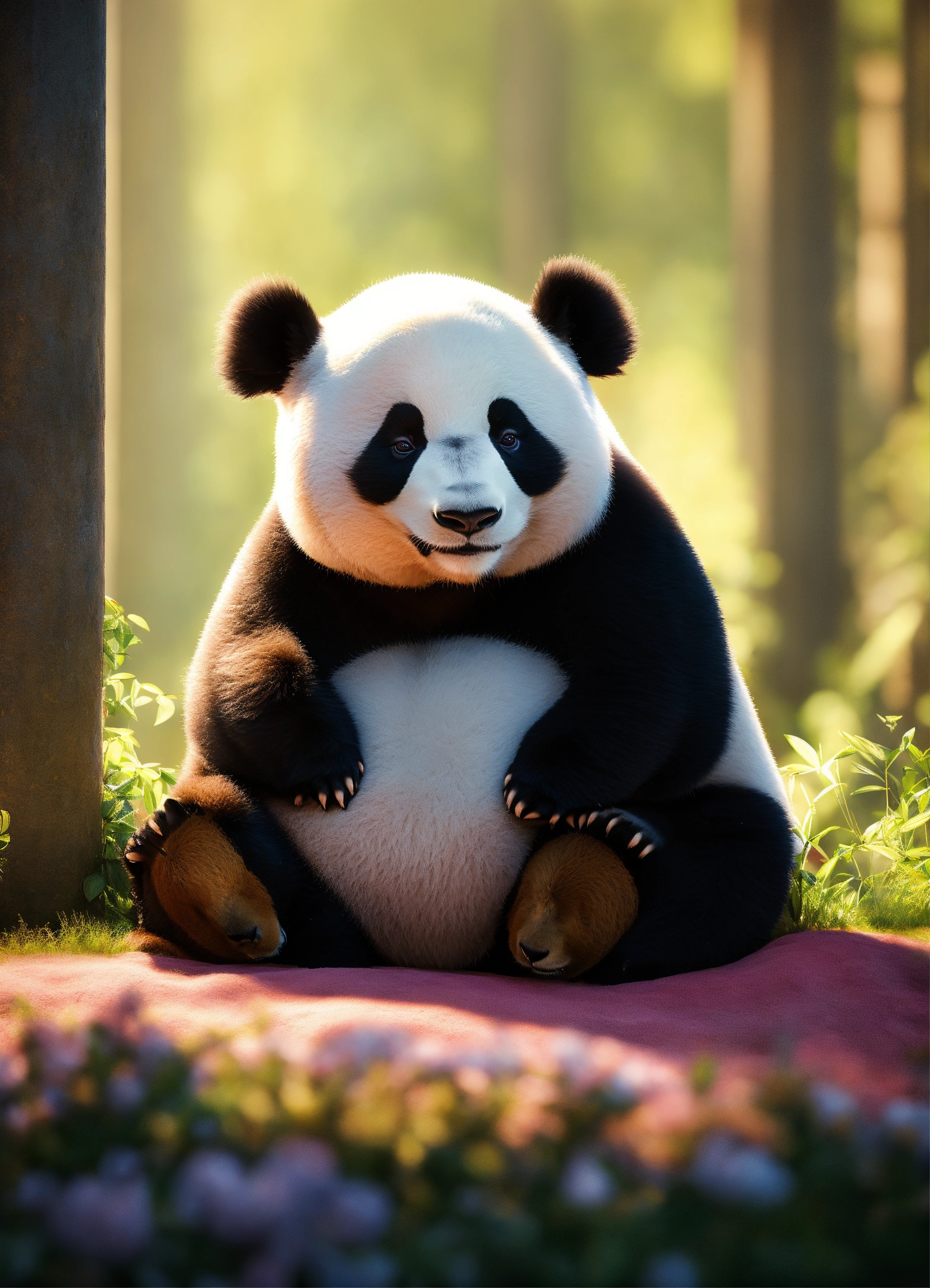 Lexica - Happy pandas cuddling, cute critters, by oliver jeffers ...