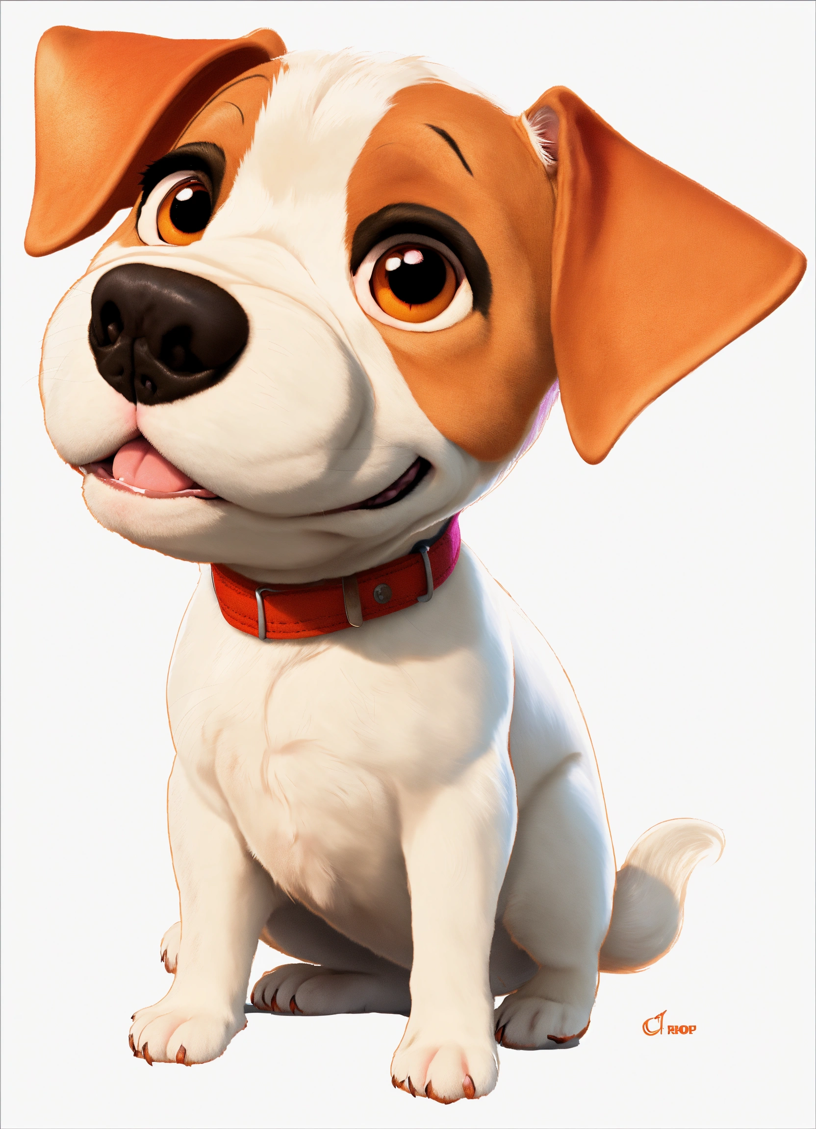 Lexica - A Disney Pixar inspired movie poster. A white French Bulldog ...