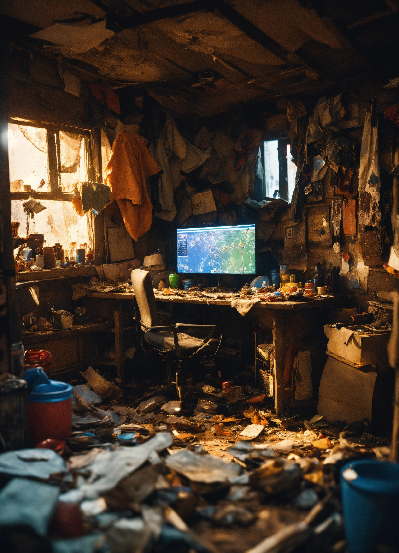 Lexica - Wide angle Environmental shot of AI Augmented Human ...