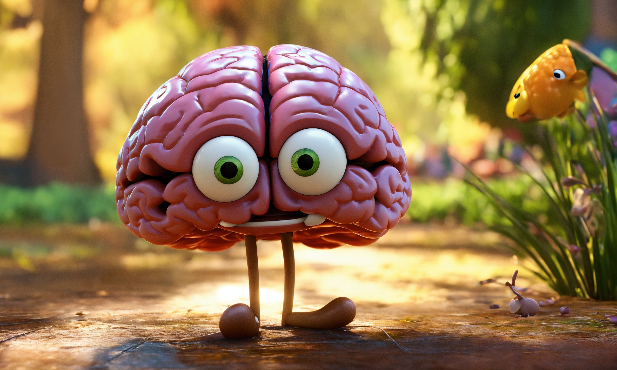 Lexica - Brain, 3d, neurônios, made by pixar studios,