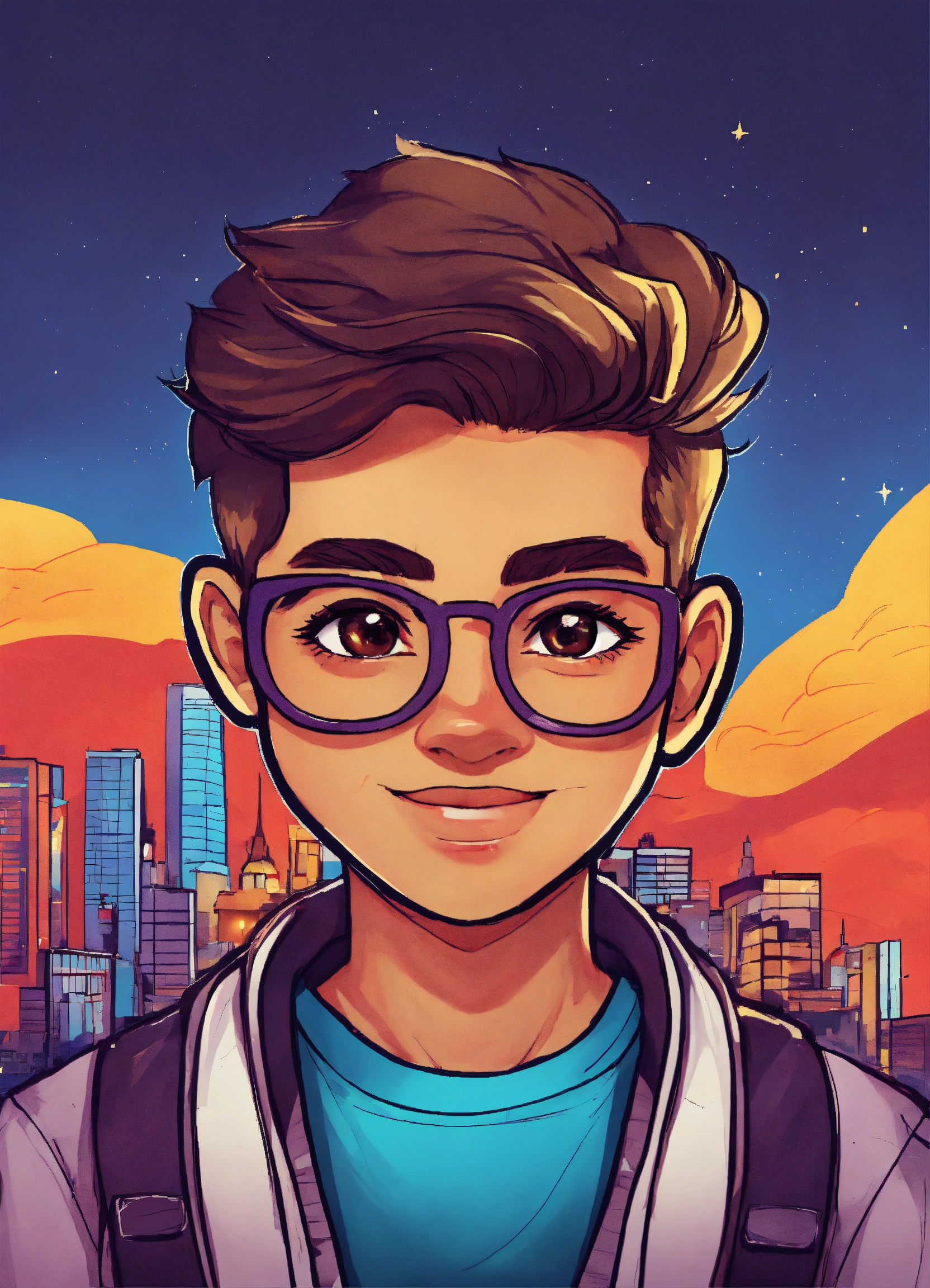 Lexica - Logo for the YouTube channel, cartoon drawing, suhil