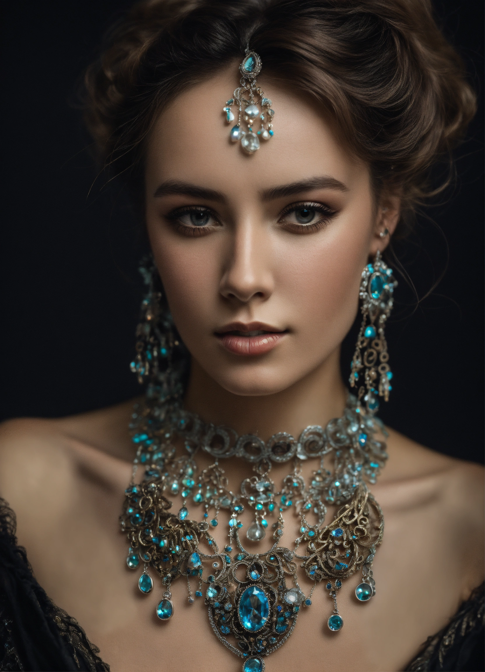 Lexica - Modern super model wearing beautiful little tiny sterling ...