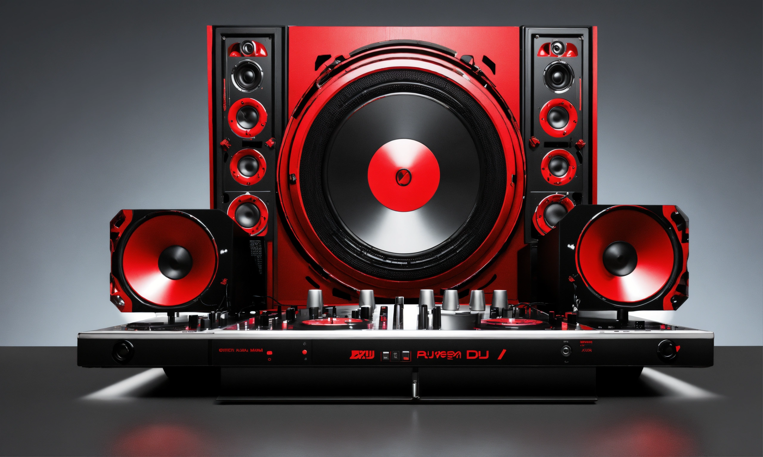 Lexica - Modern day DJ mix board and speakers image to go on business ...