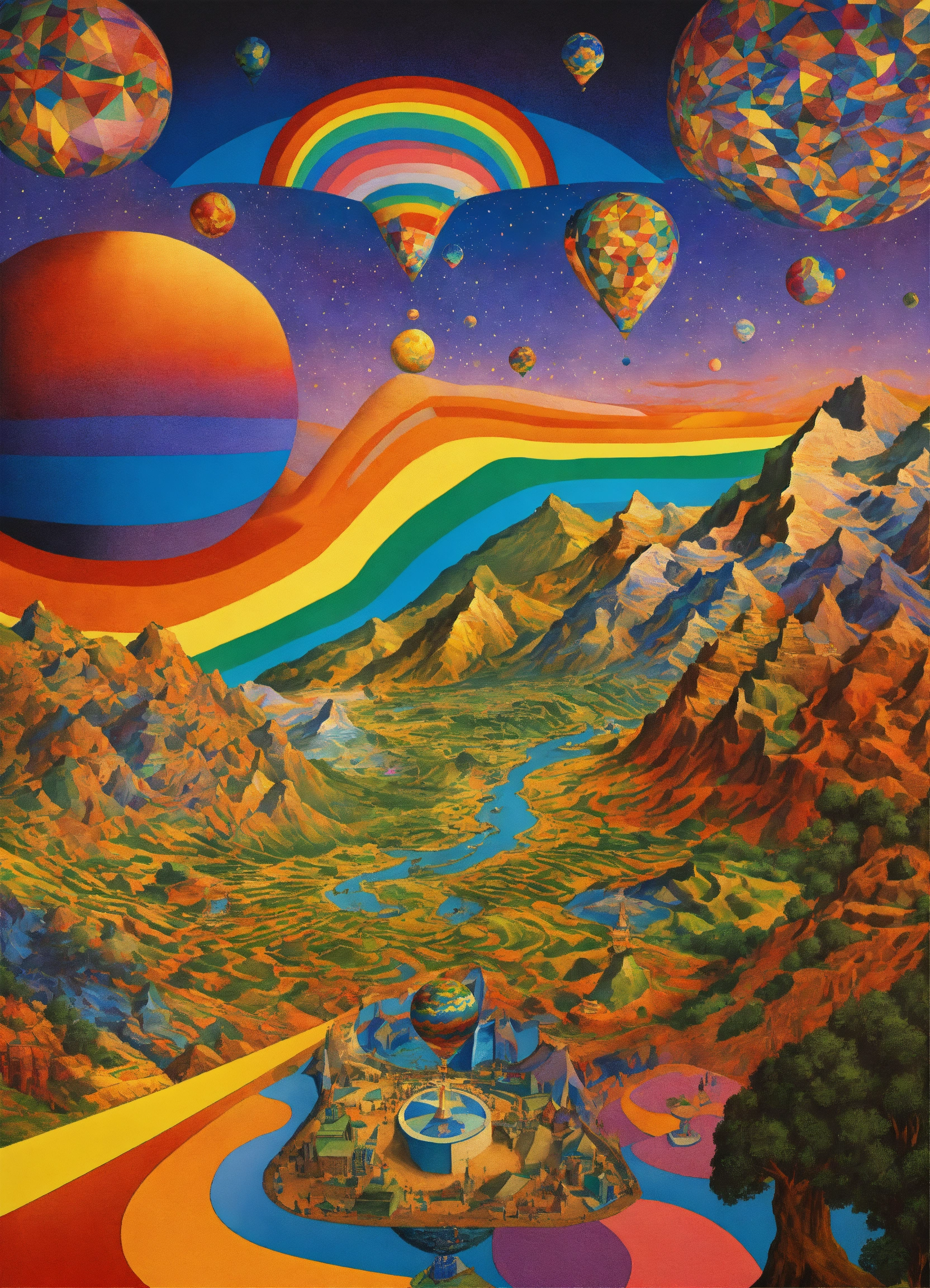 Lexica - Earth merging into cosmos , psychedelic, the four corners of ...