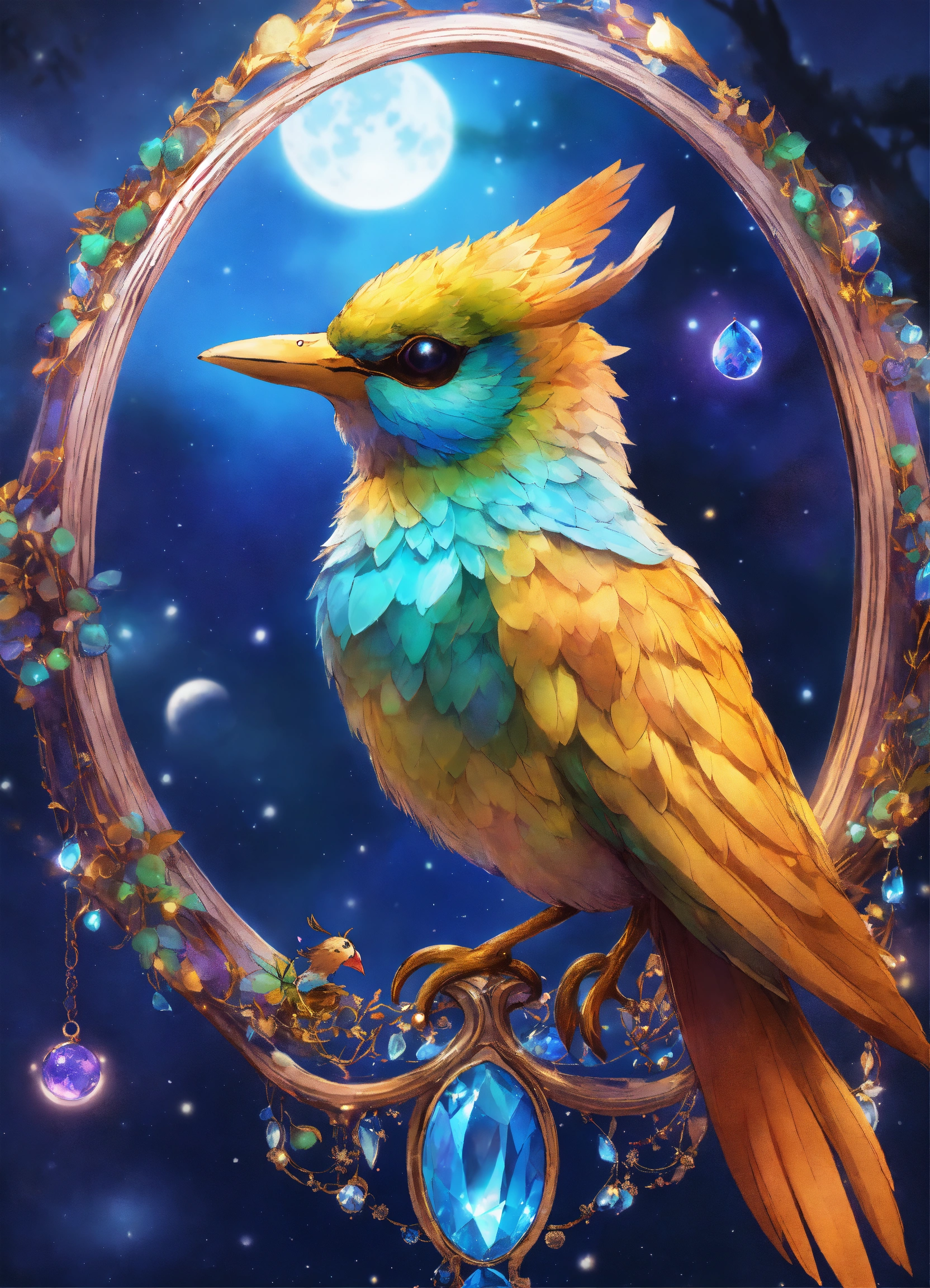 Lexica - Crypto Critter Melodious Moonwing A bird of moonlit melodies ...