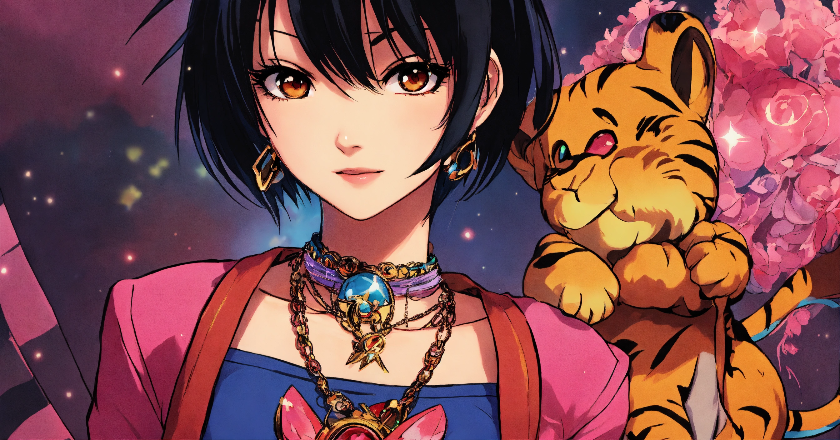 Lexica - A Magical transgender girl with emo cut black hair, bangs that ...