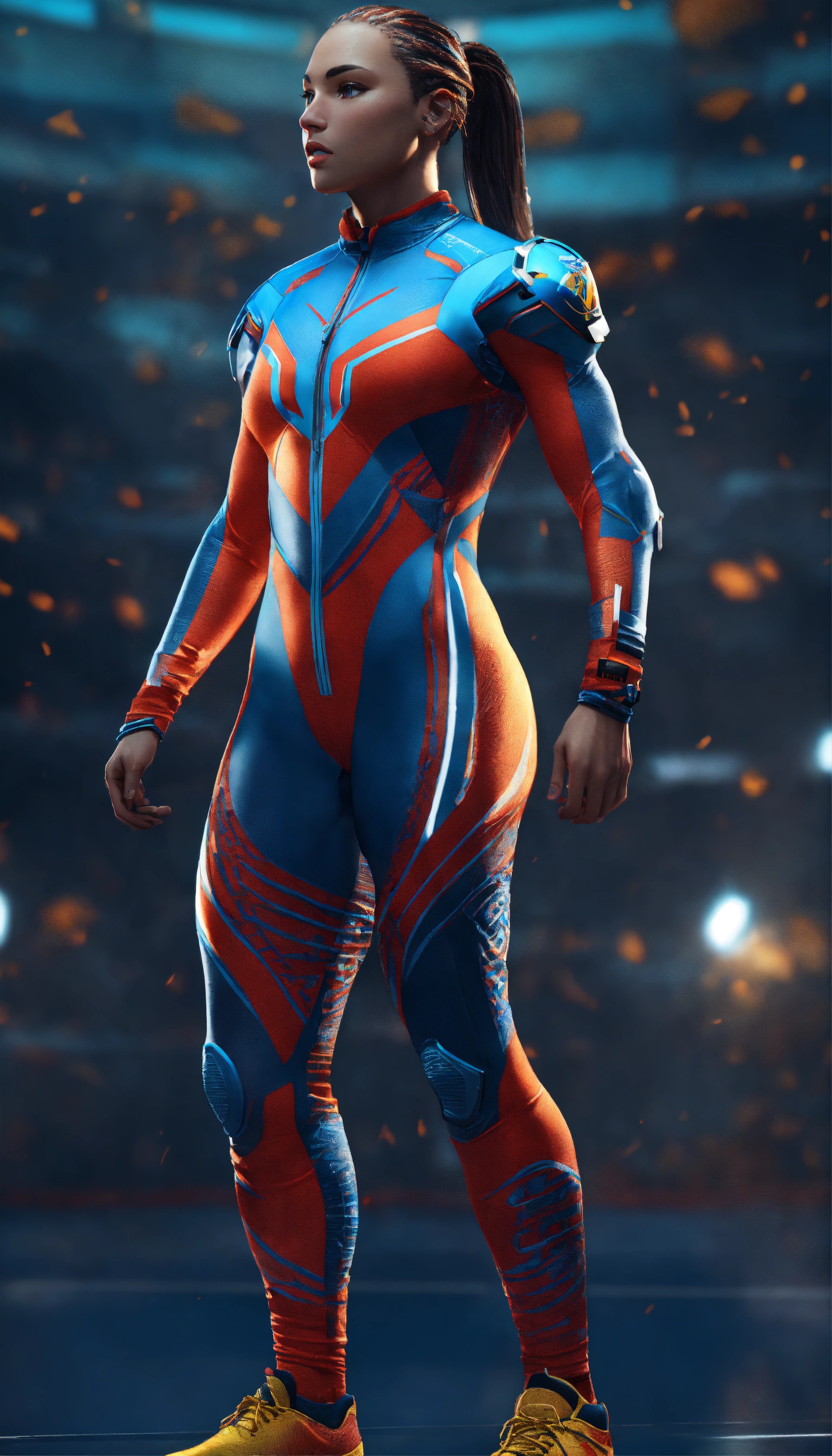 Lexica - Futuristic athlete designs, hard edges, complex and vibrant ...
