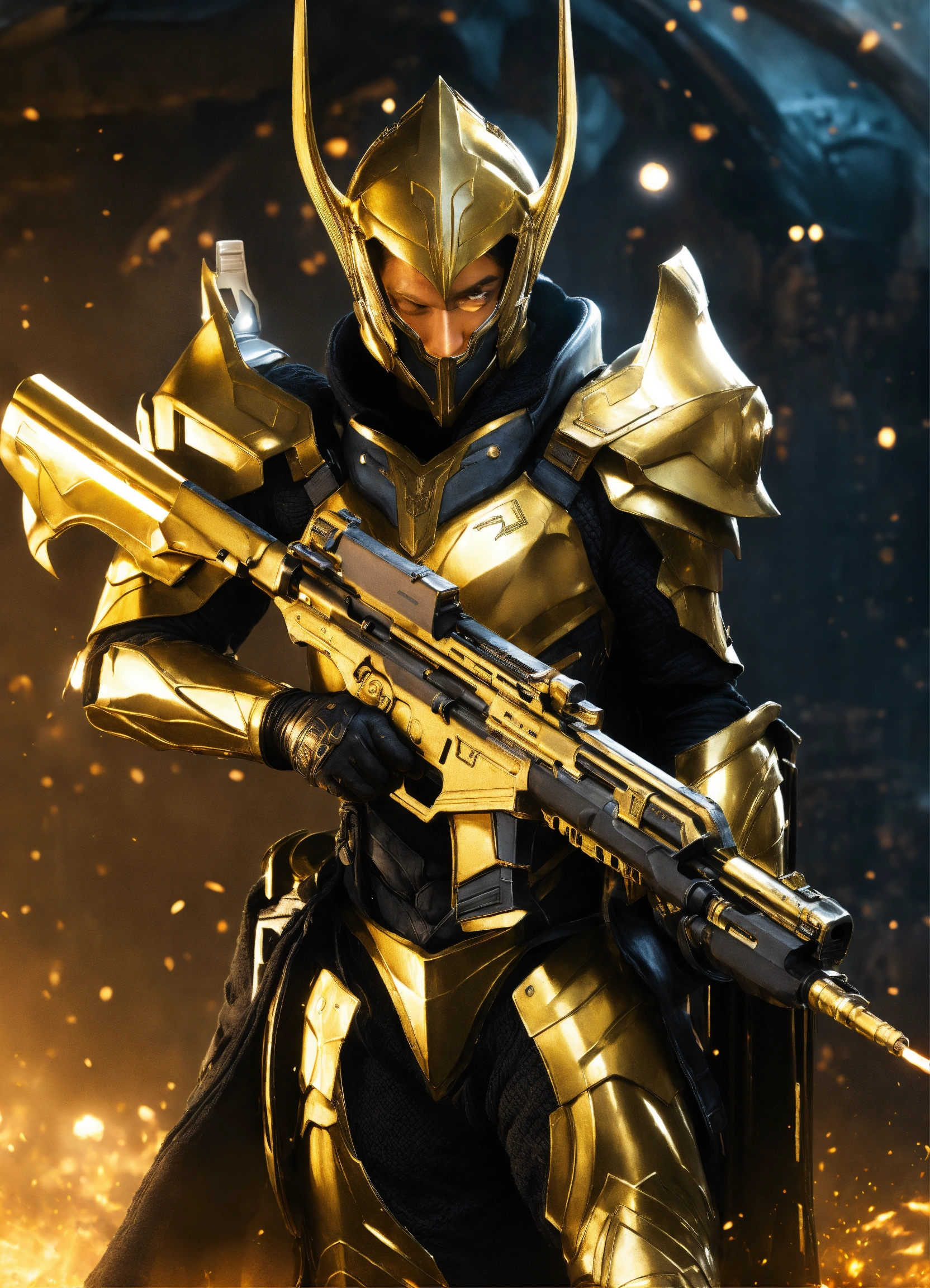 Lexica - High elf sci fi soldier wearing heavy sci fi elven armor ...