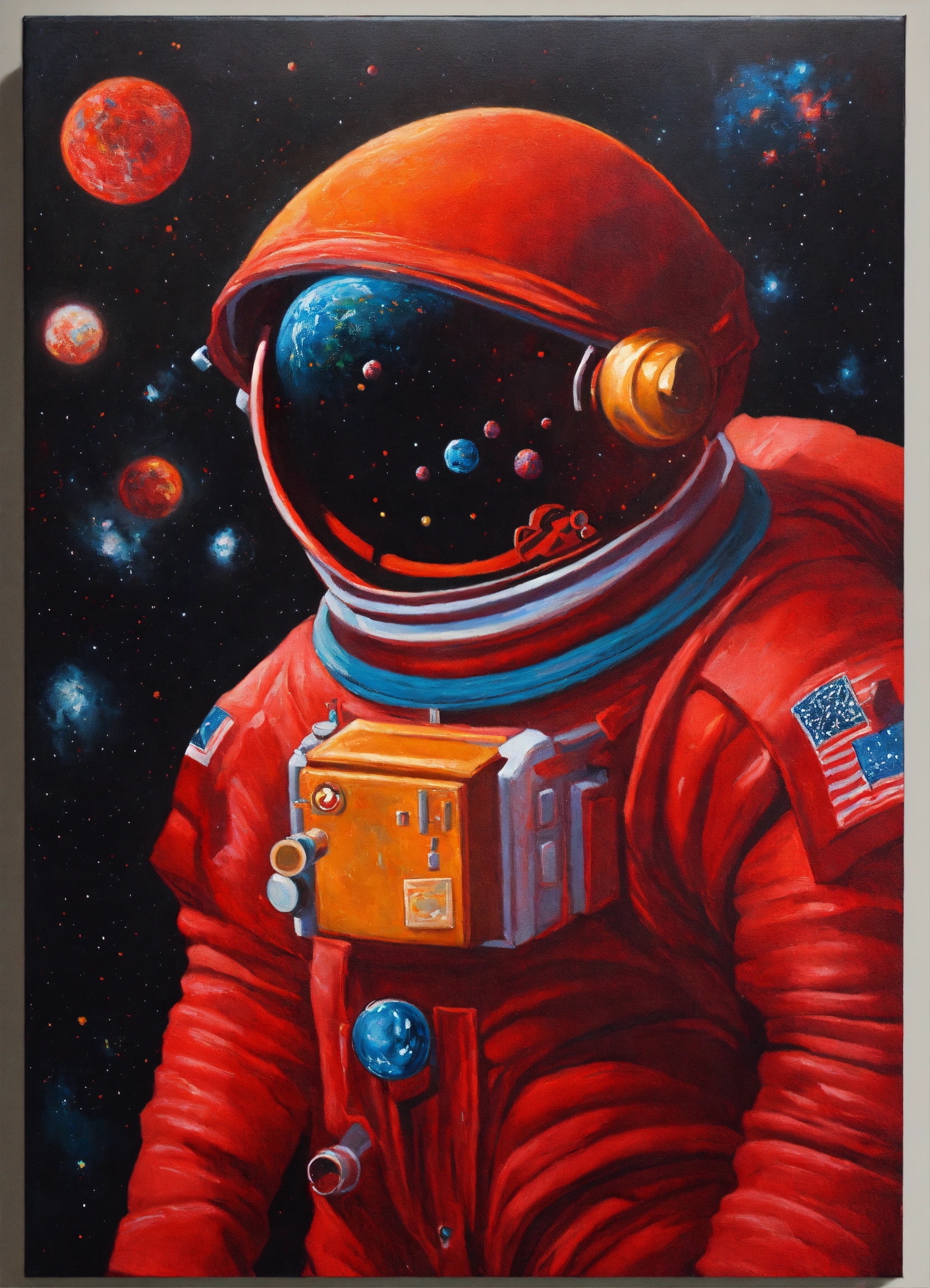 Lexica - A oil painting of Supernova containing enigmatic substance in ...