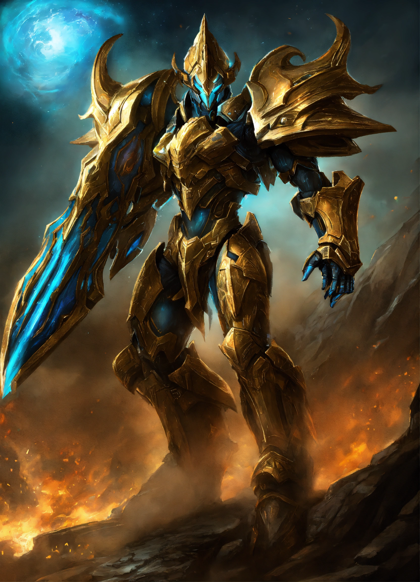 Lexica - Retribution of scyrah dawnguard sentinel, starcraft protoss art