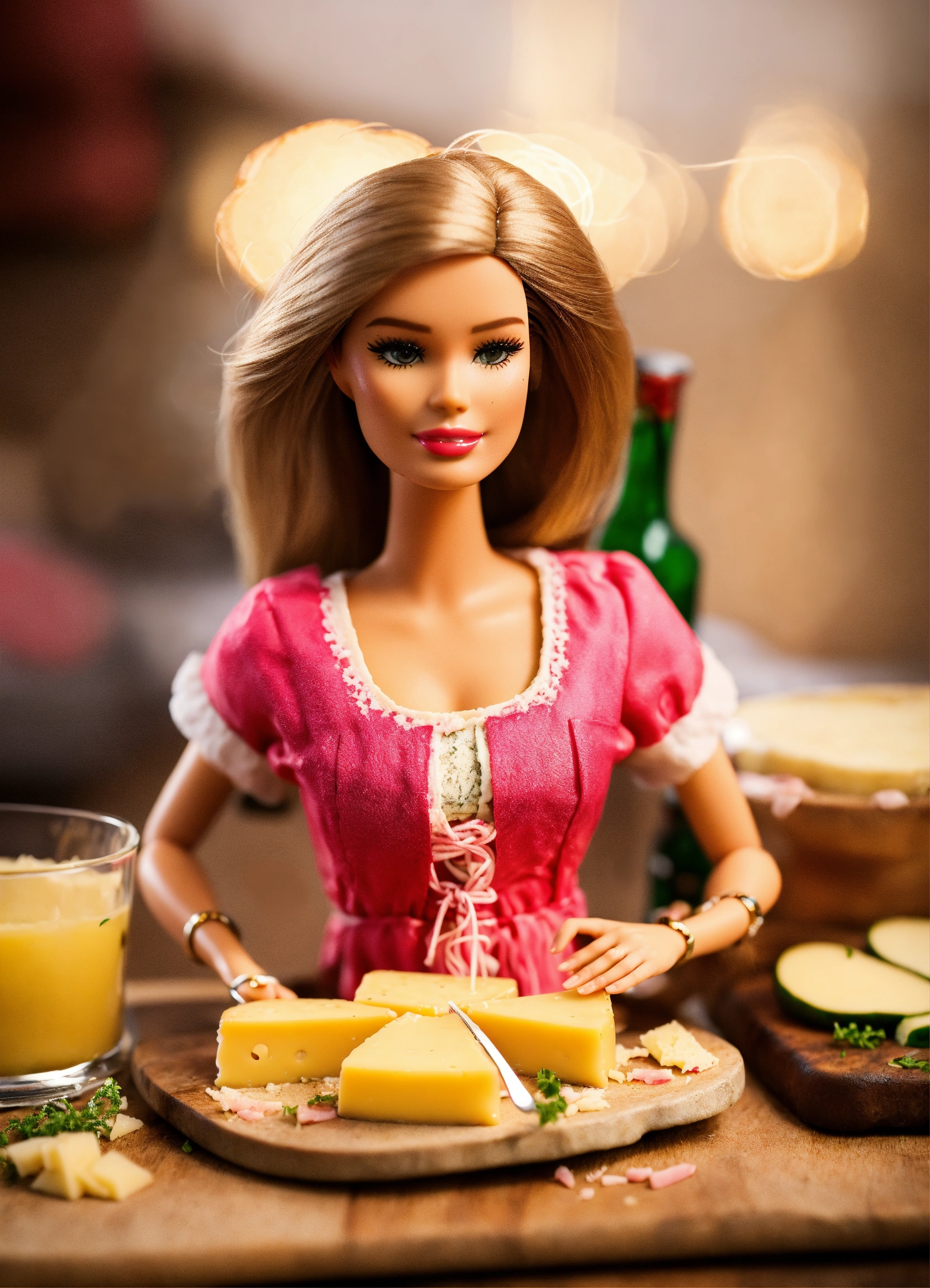 Lexica - French cheese raclette with Barbie