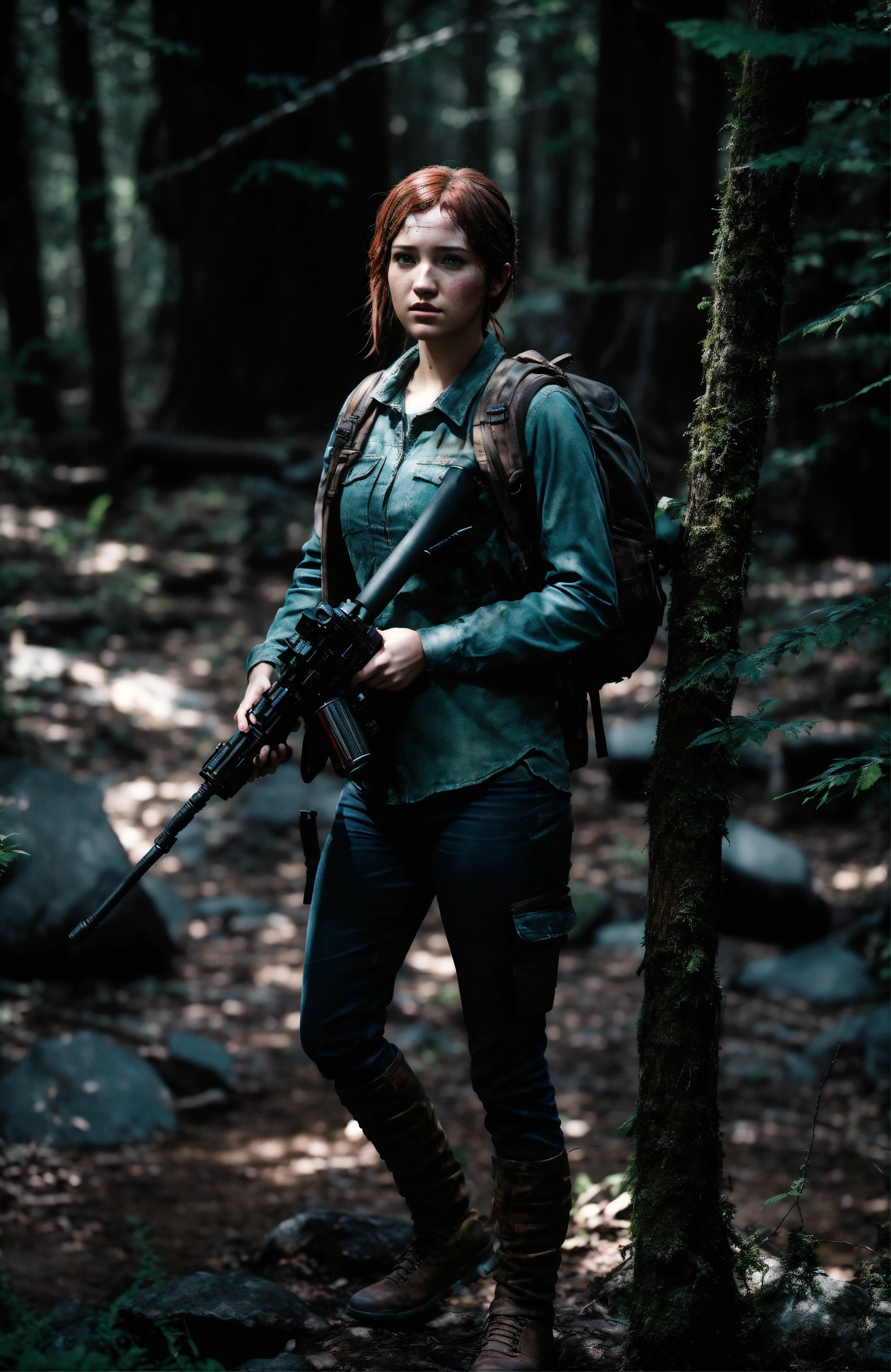 Lexica - 8k photo of cosplayer of Ellie from The Last of Us, in a ...
