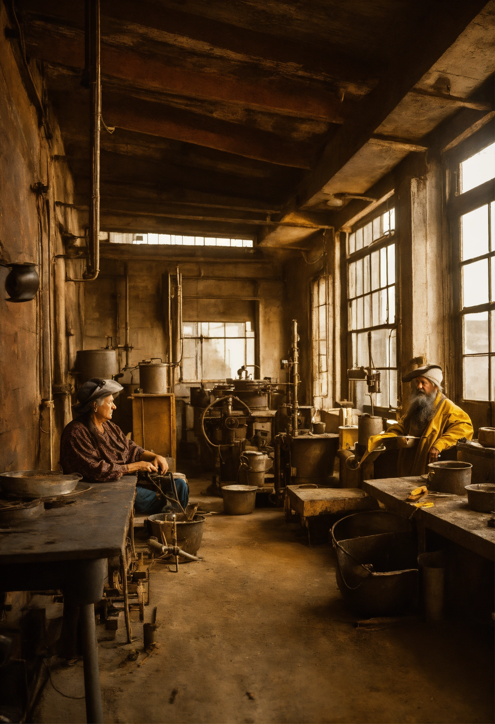 Lexica - Show people living Industrial age life