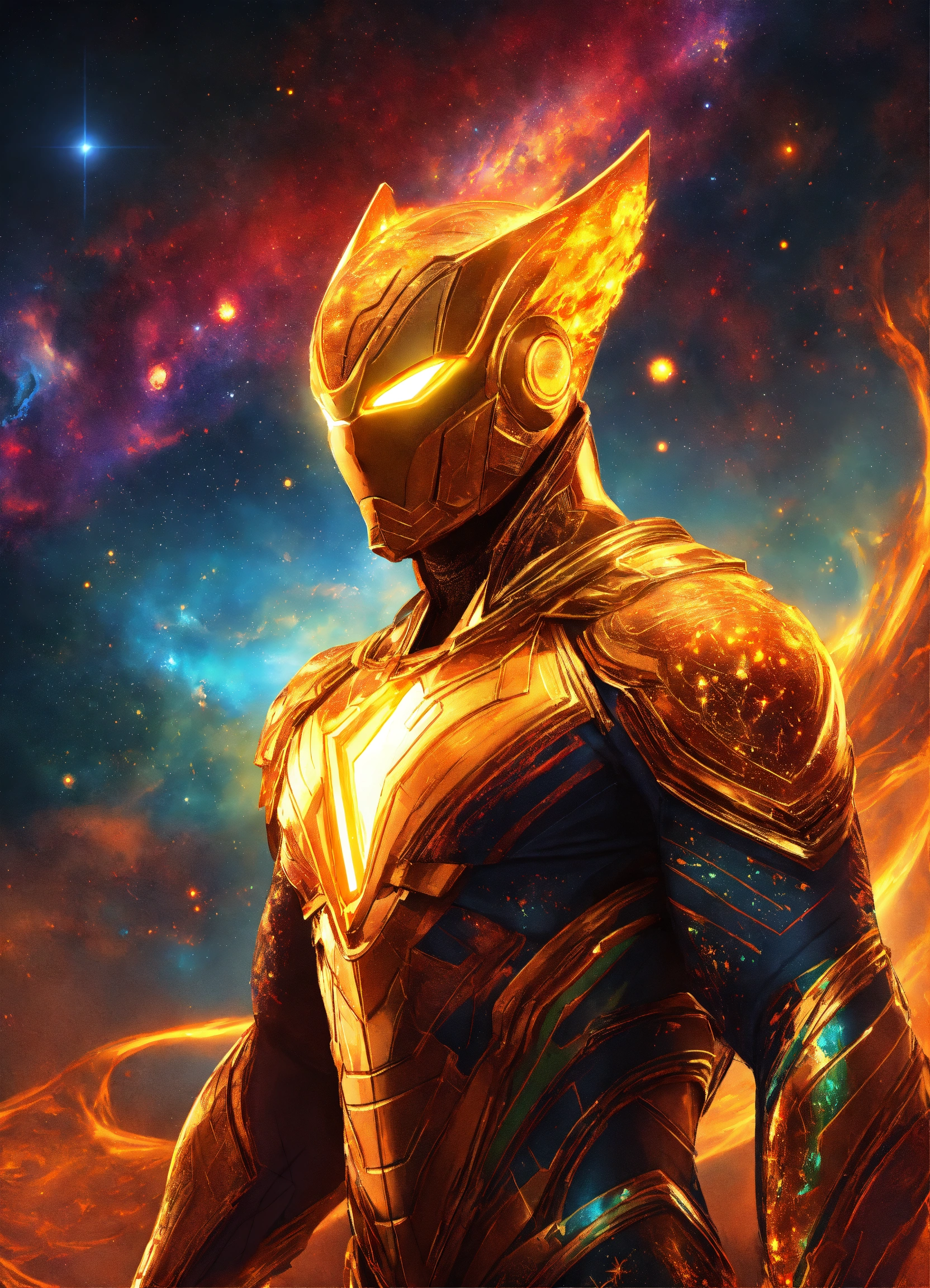 Lexica - Solar Flare is a powerful superhero, realistic style ...