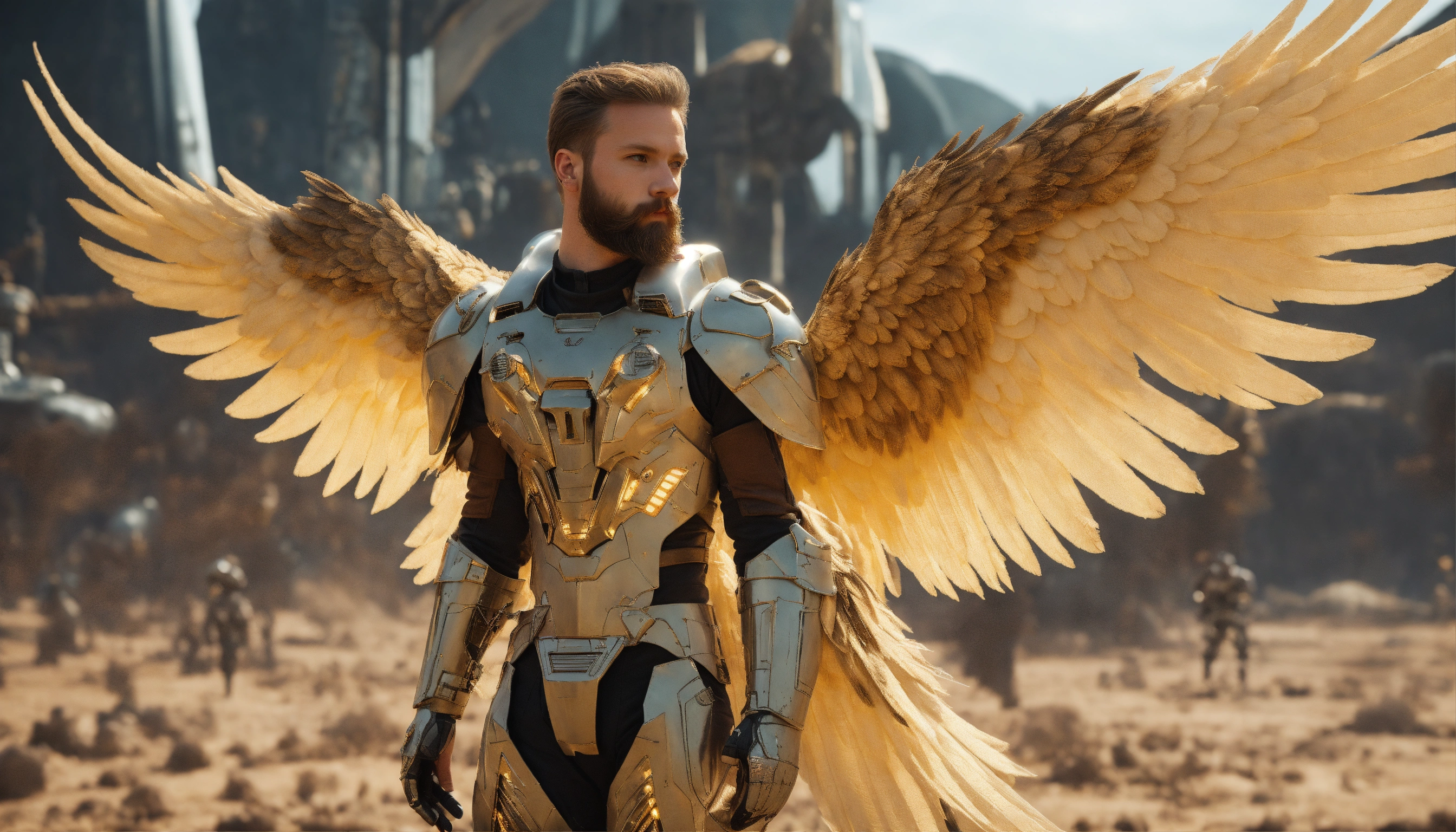 Lexica - Ultrarealistic angel worrior in an sci-fi armor and sci-fi ...