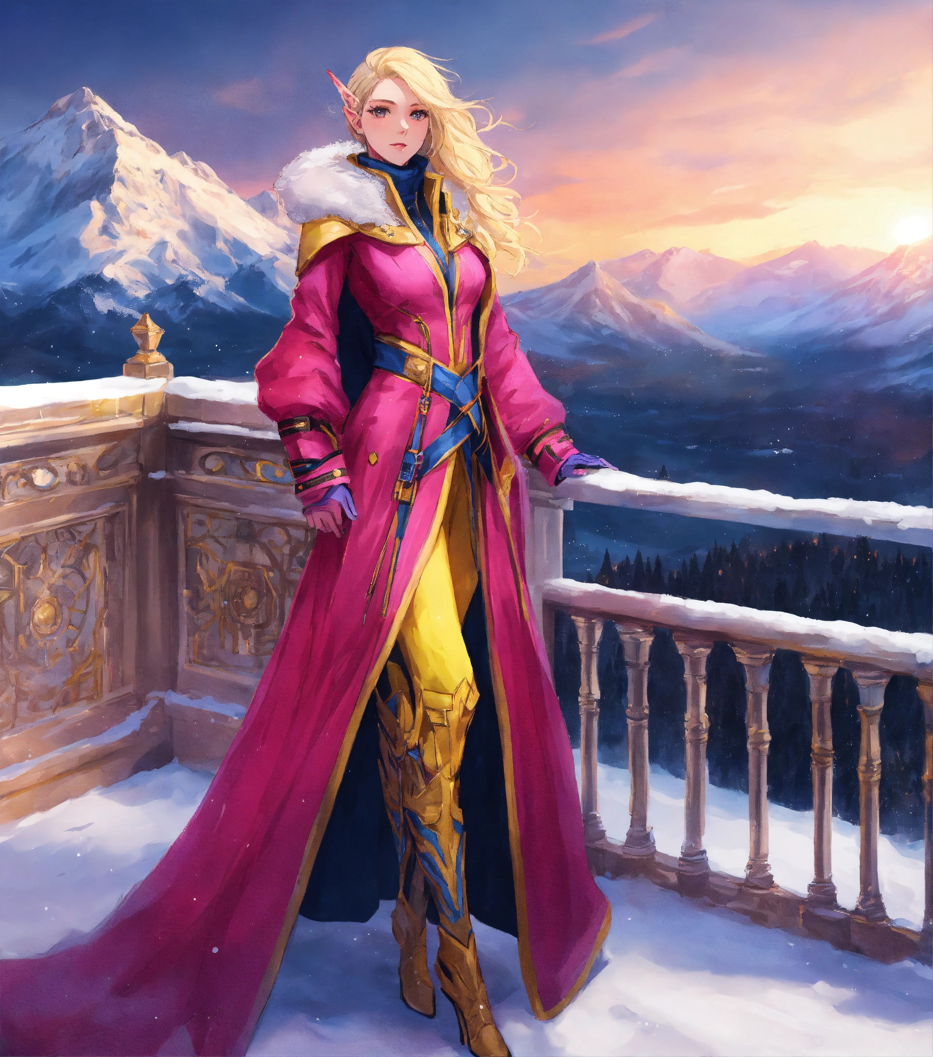 Lexica - Full body drawing of a sci fi high elf, royalty, futuristic ...