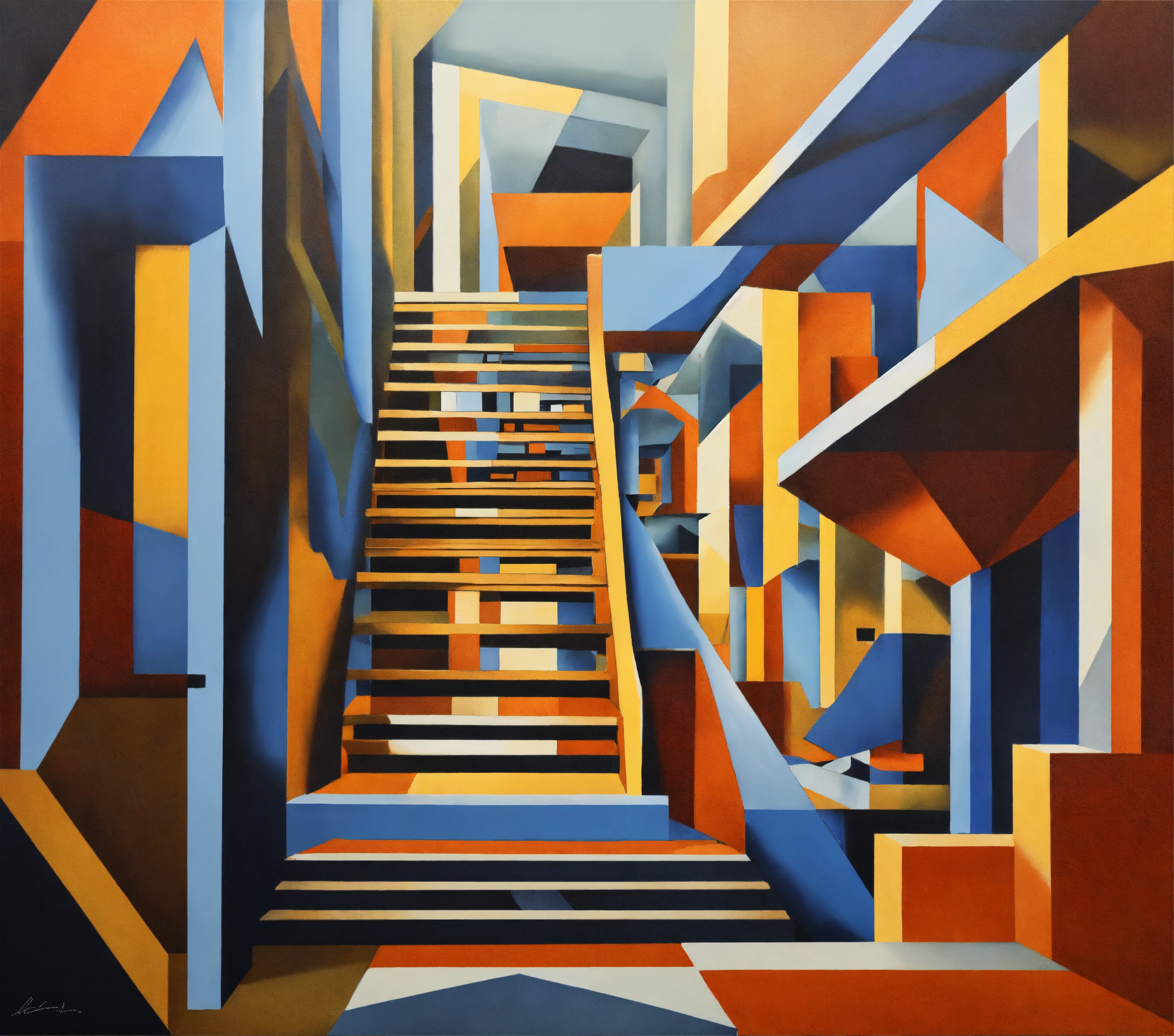 Lexica - Dutch artist, ,Escher inspired AI art abstract expressionism ...