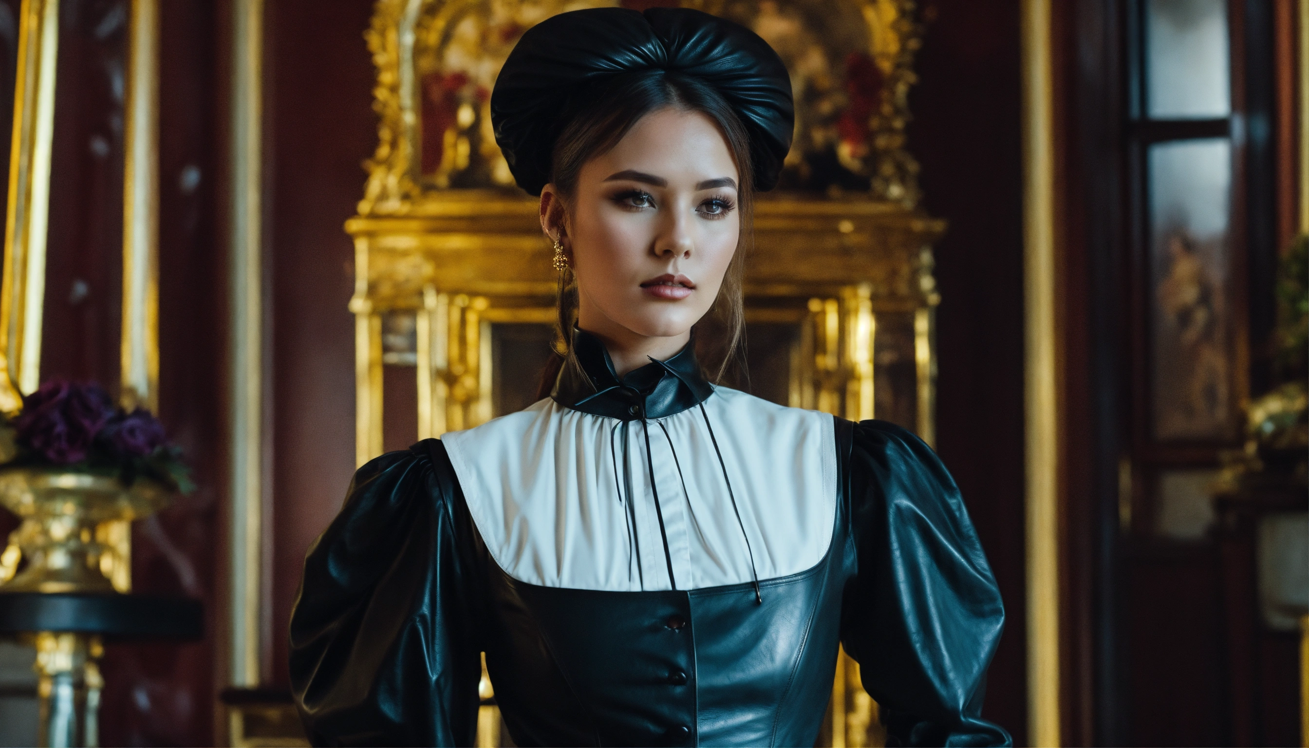 Lexica - Two stunning arrogant women fashion model, strict victorian ...