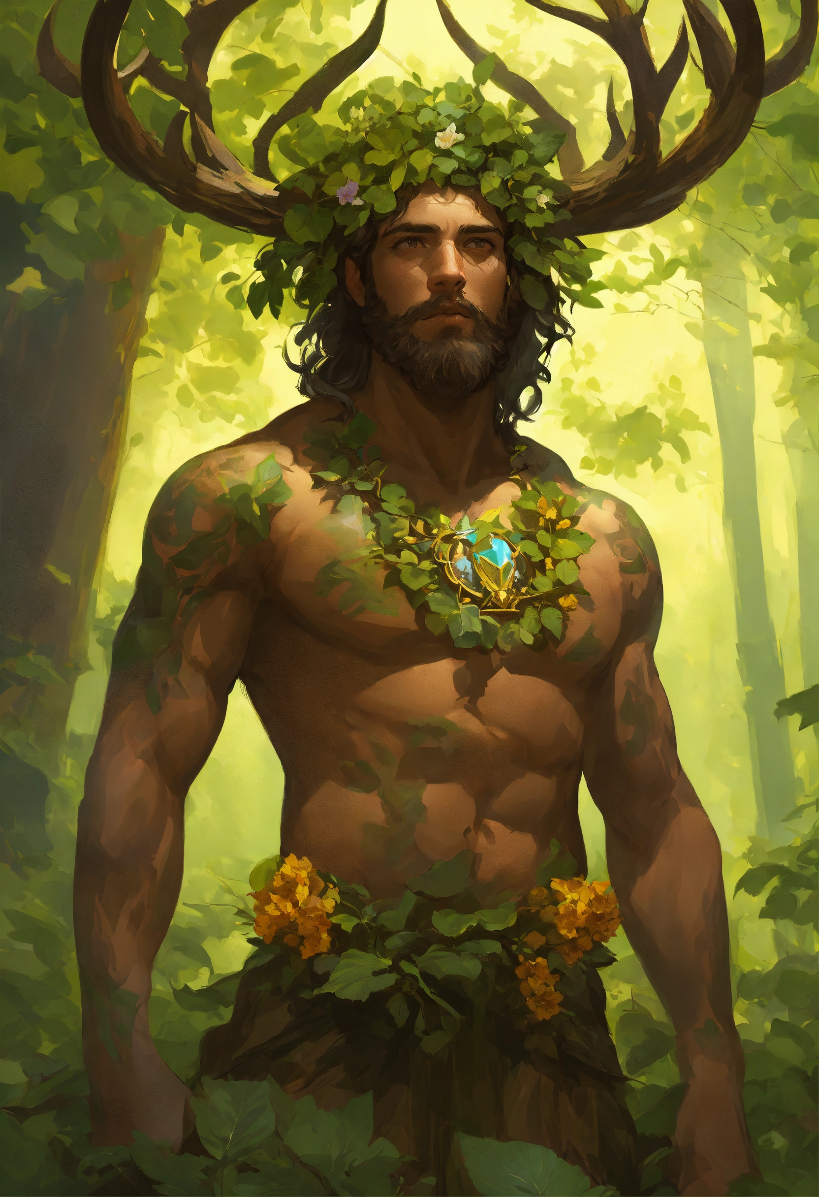 Lexica - God of the forest, 3 0 years old, rugged, handsome, male ...