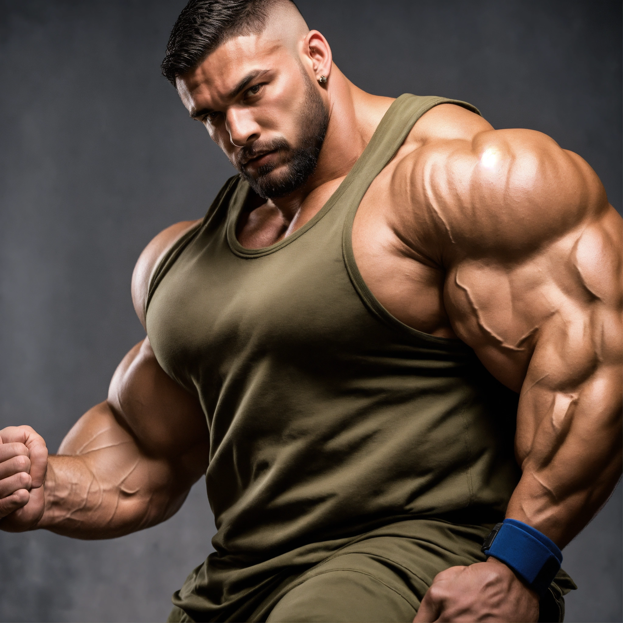 Lexica - 30-year-old man with big muscles, big bodybuilder, body like a ...