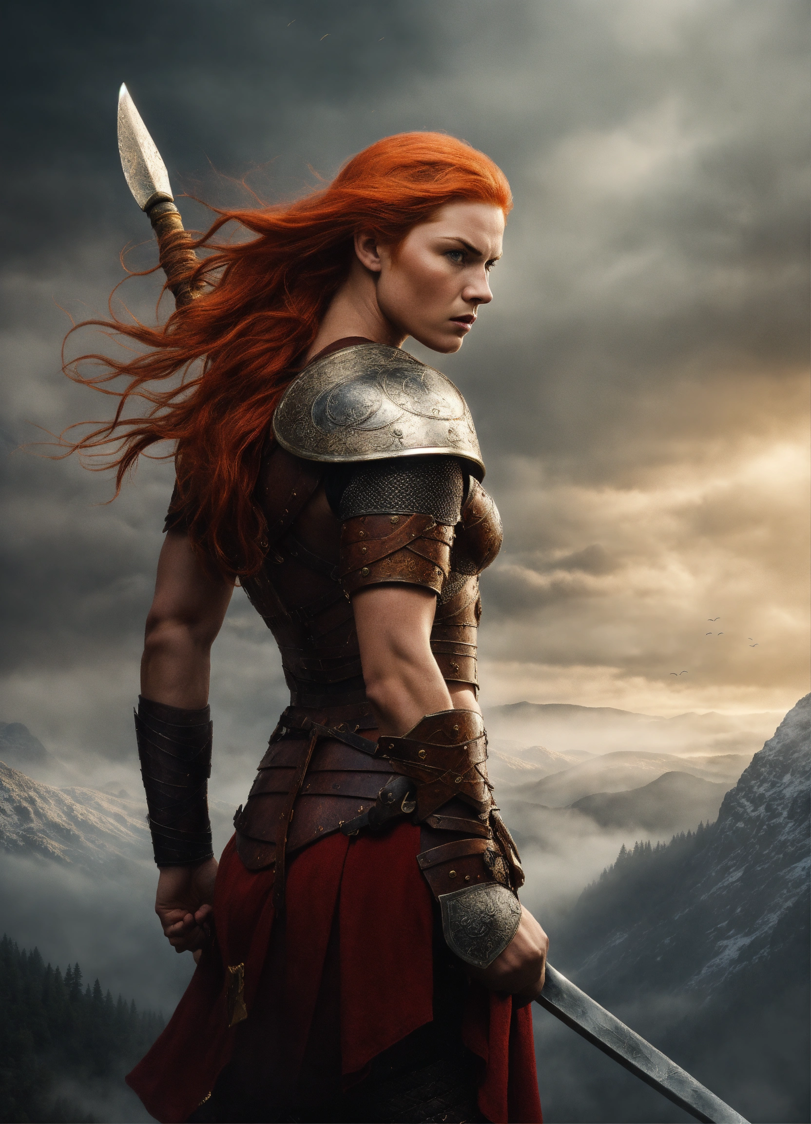 Lexica - Fantasy art in the style of ann stoke, of a strong, muscular ...