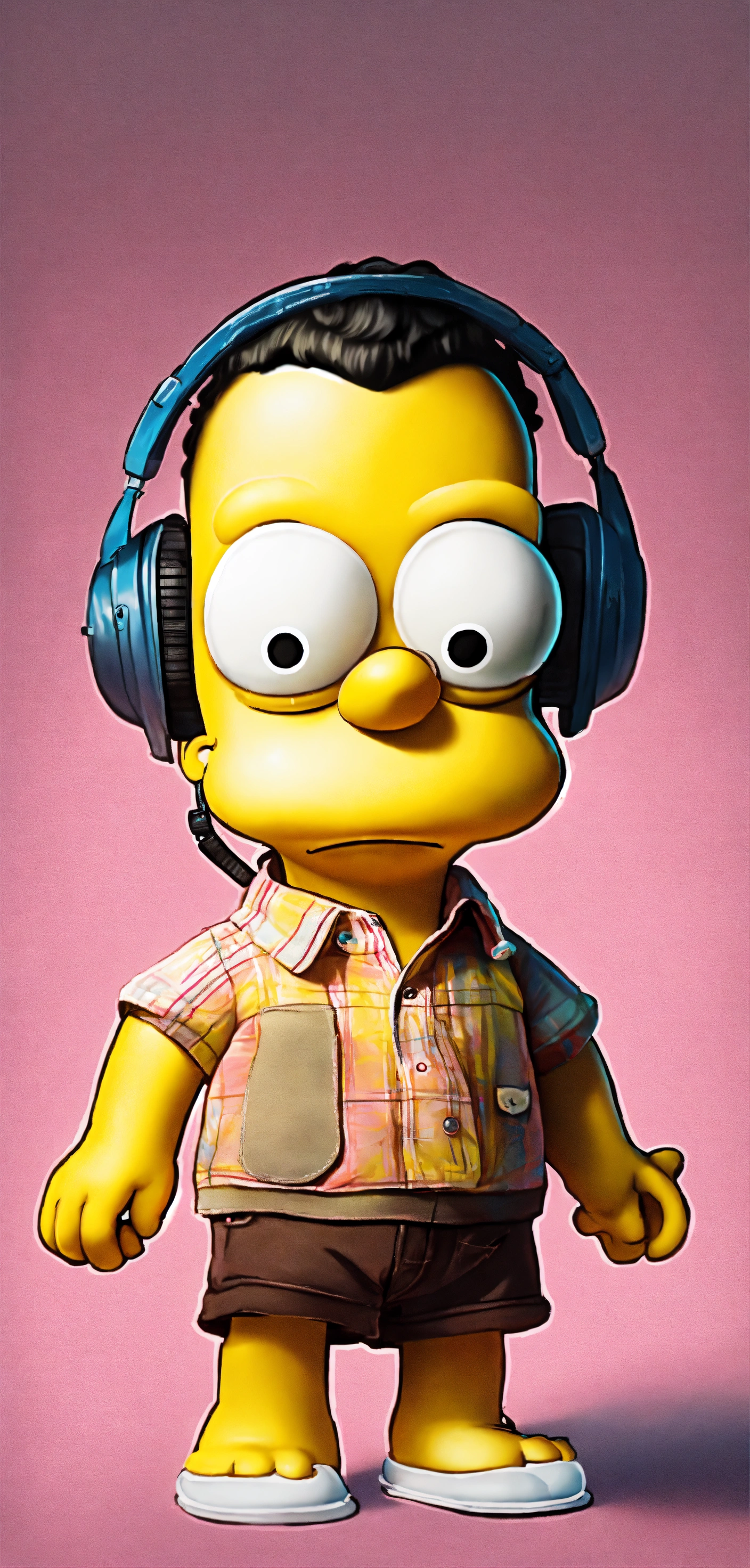 Lexica - Homer Simpson as a cute baby cartoon, big eyes Ultra realist