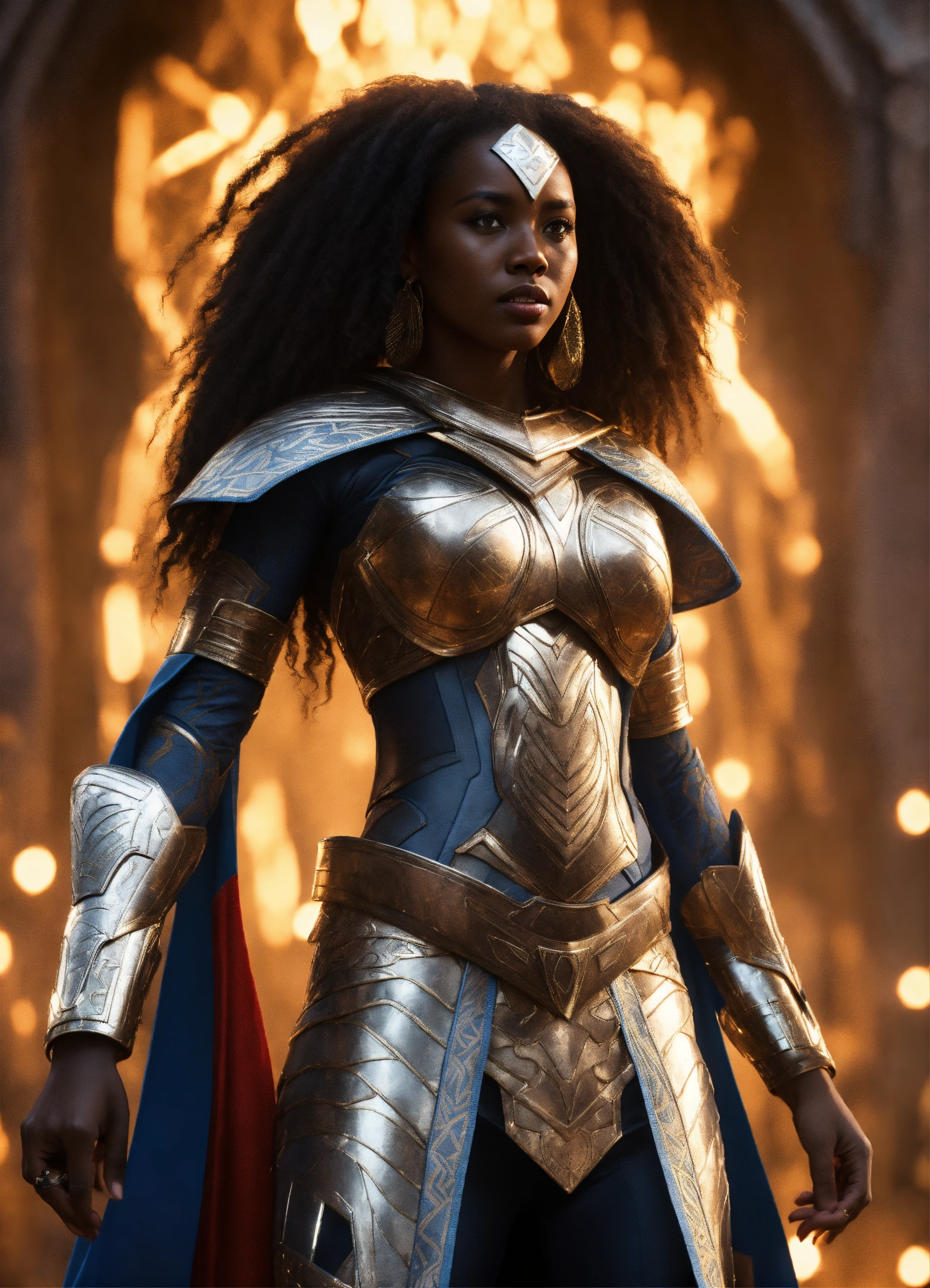 Lexica - Ethiopian female superhero, Marvel comics, full body ...