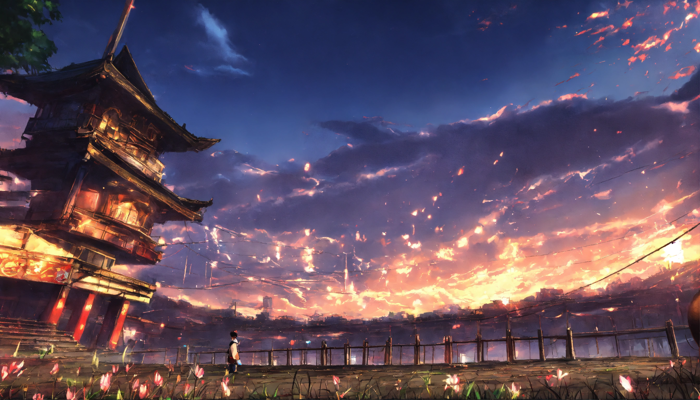 Lexica - Loop background, 4k, anime, battle anime, anime background ...