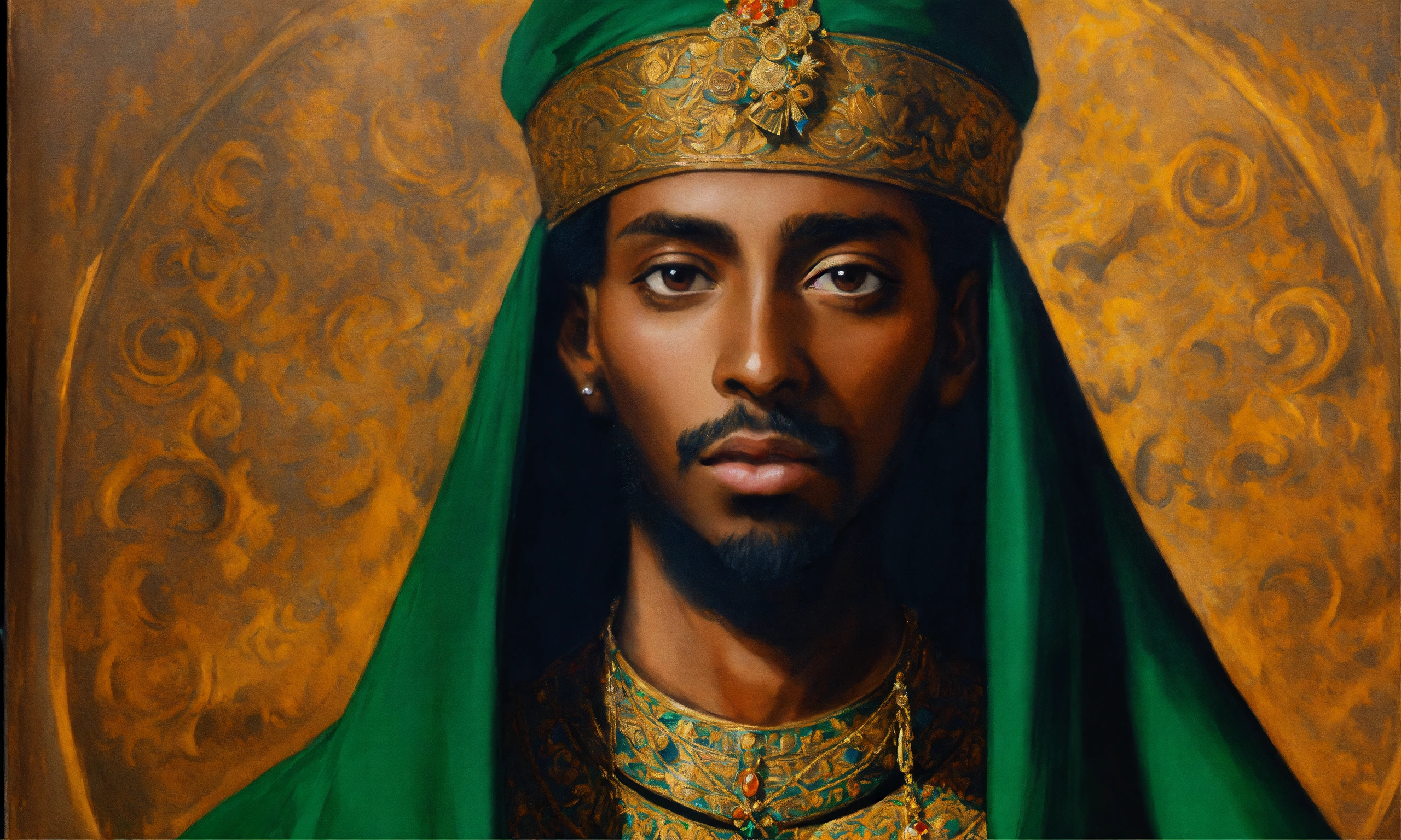 Lexica - Renaissance portrait painting of an ethiopian eunuch